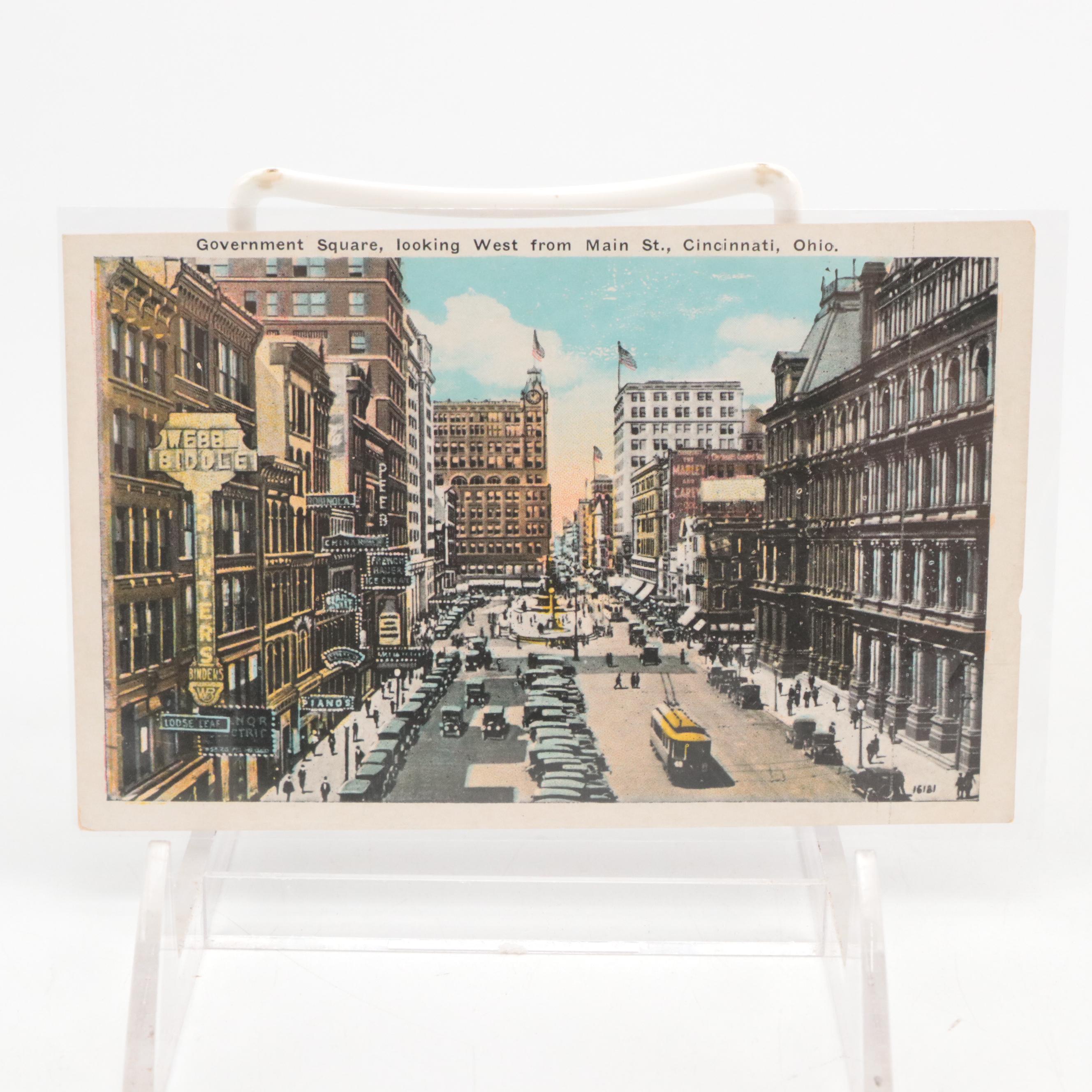 Cincinnati and Covington Souvenir Postcards, Early 20th Century | EBTH