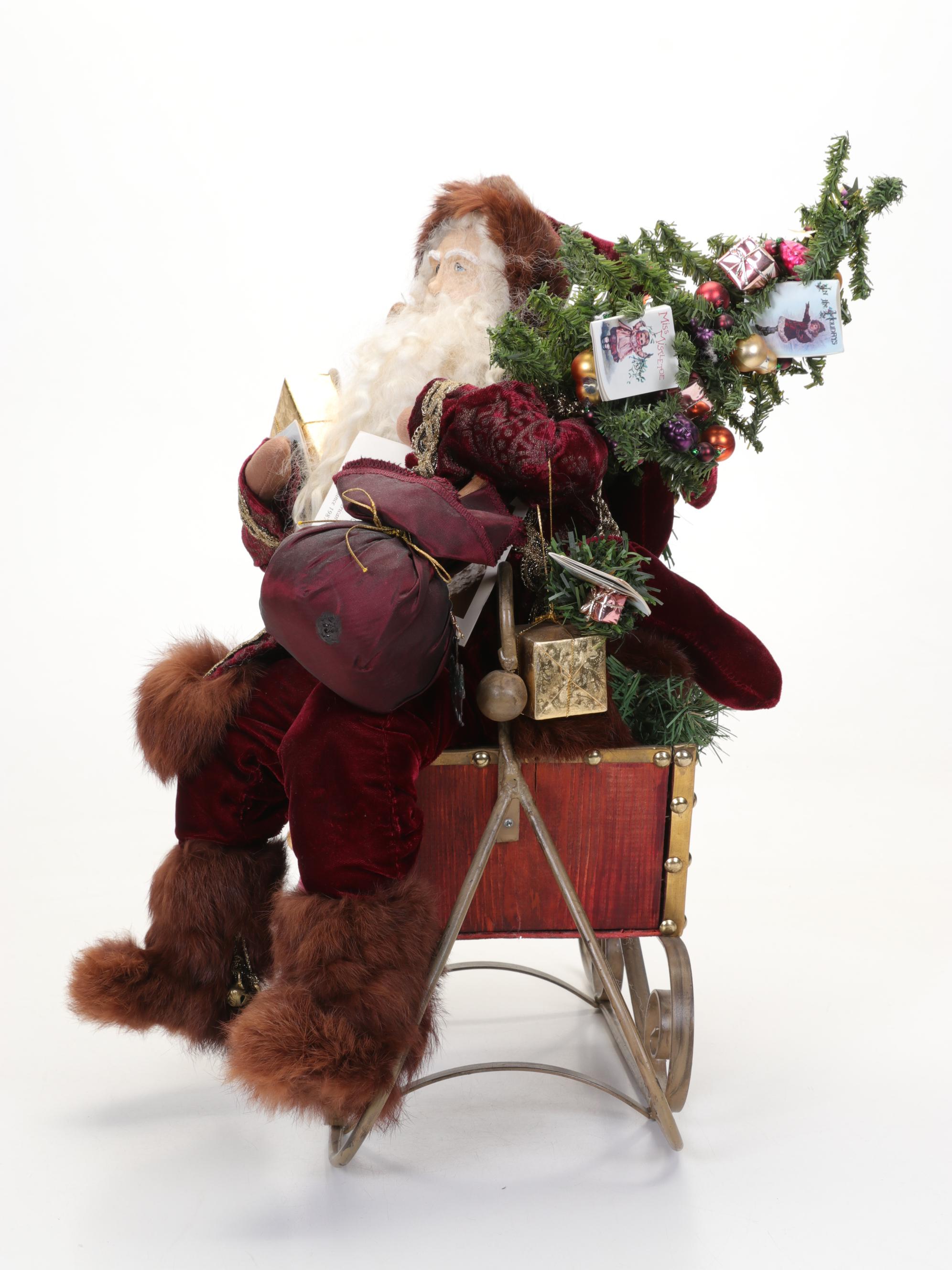 Lynn Haney "Wink of an Eye" Signed Santa Figurine, 1997 | Everything ...