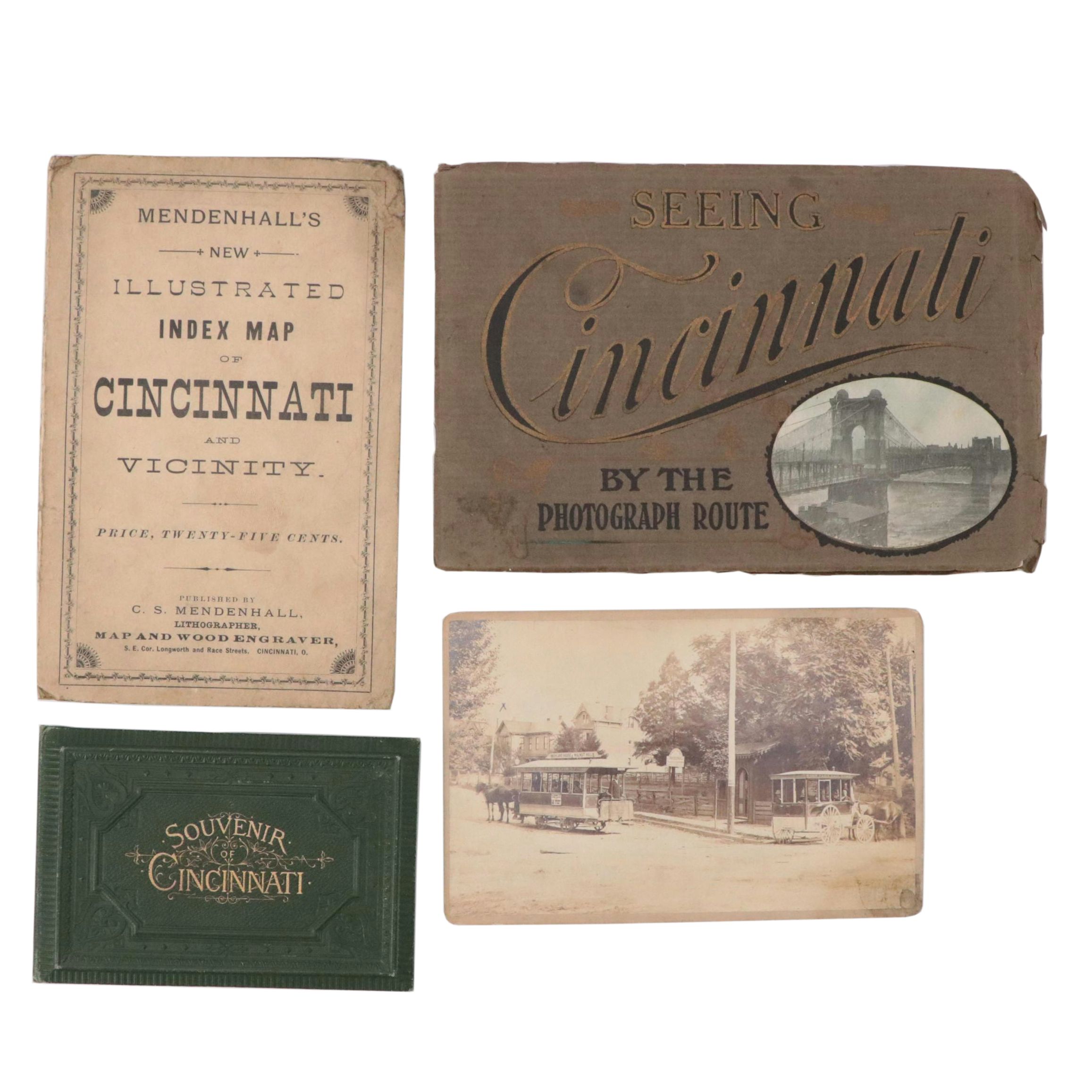 Photographic Route of Cincinnati and Illustrated Map, More | EBTH