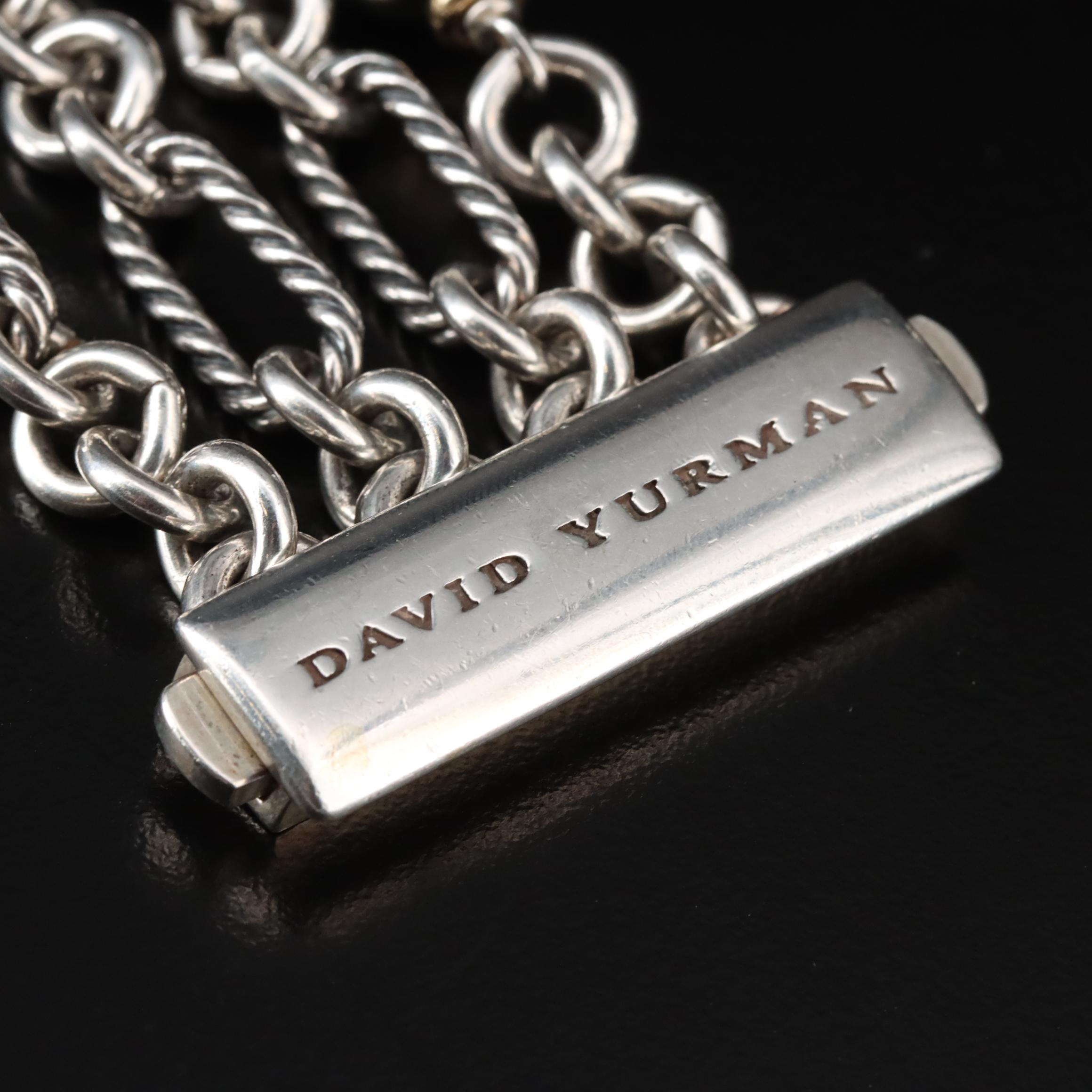 David Yurman Bijoux Sterling Pearl Bracelet with 18K Accents ...