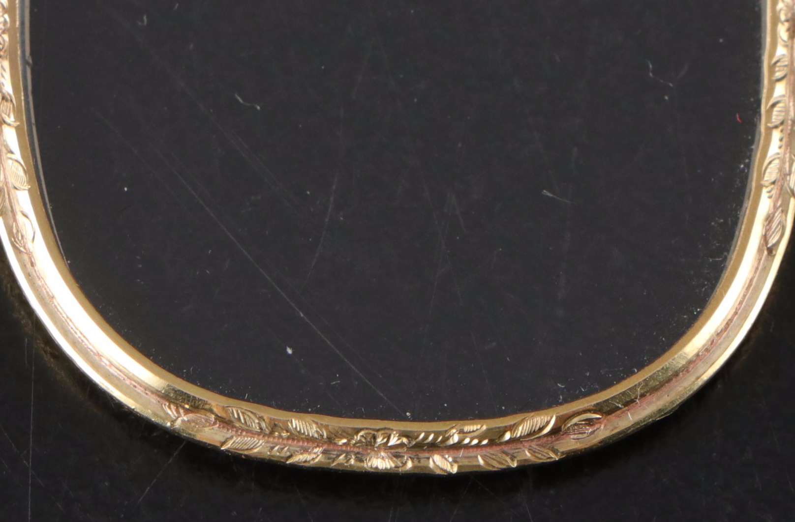 Engraved Gold Filled Metal Rimmed Pocket Magnifying Quizzing Glass ...