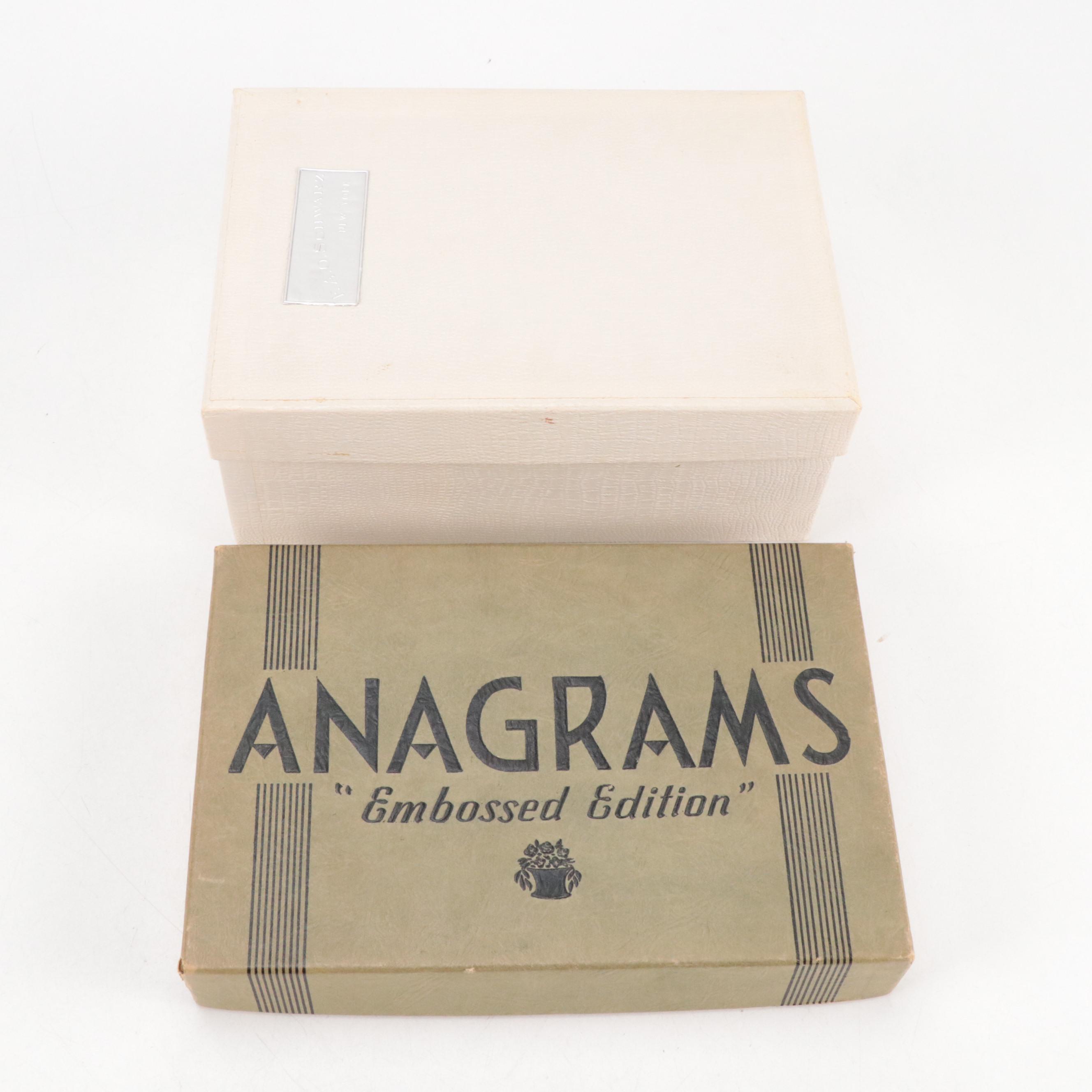 Parker Brothers and FAO Schwarz Puzzles and Anagram Game, Early to Mid ...