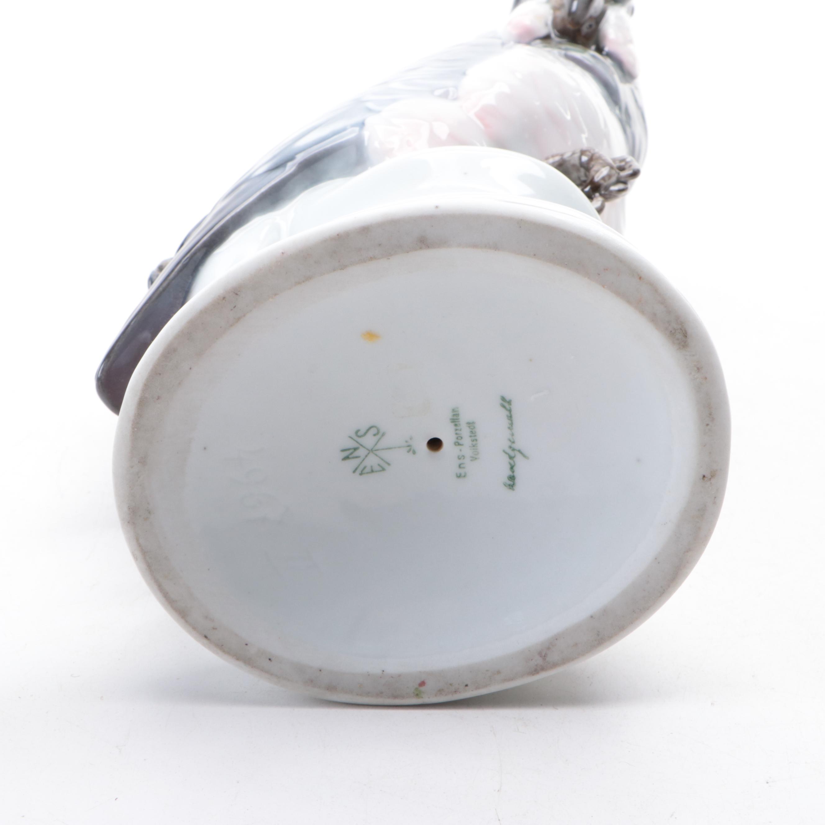 Ens-Porzellan Blue Parrot Figurine with Lenox Elephant and Porcelain ...