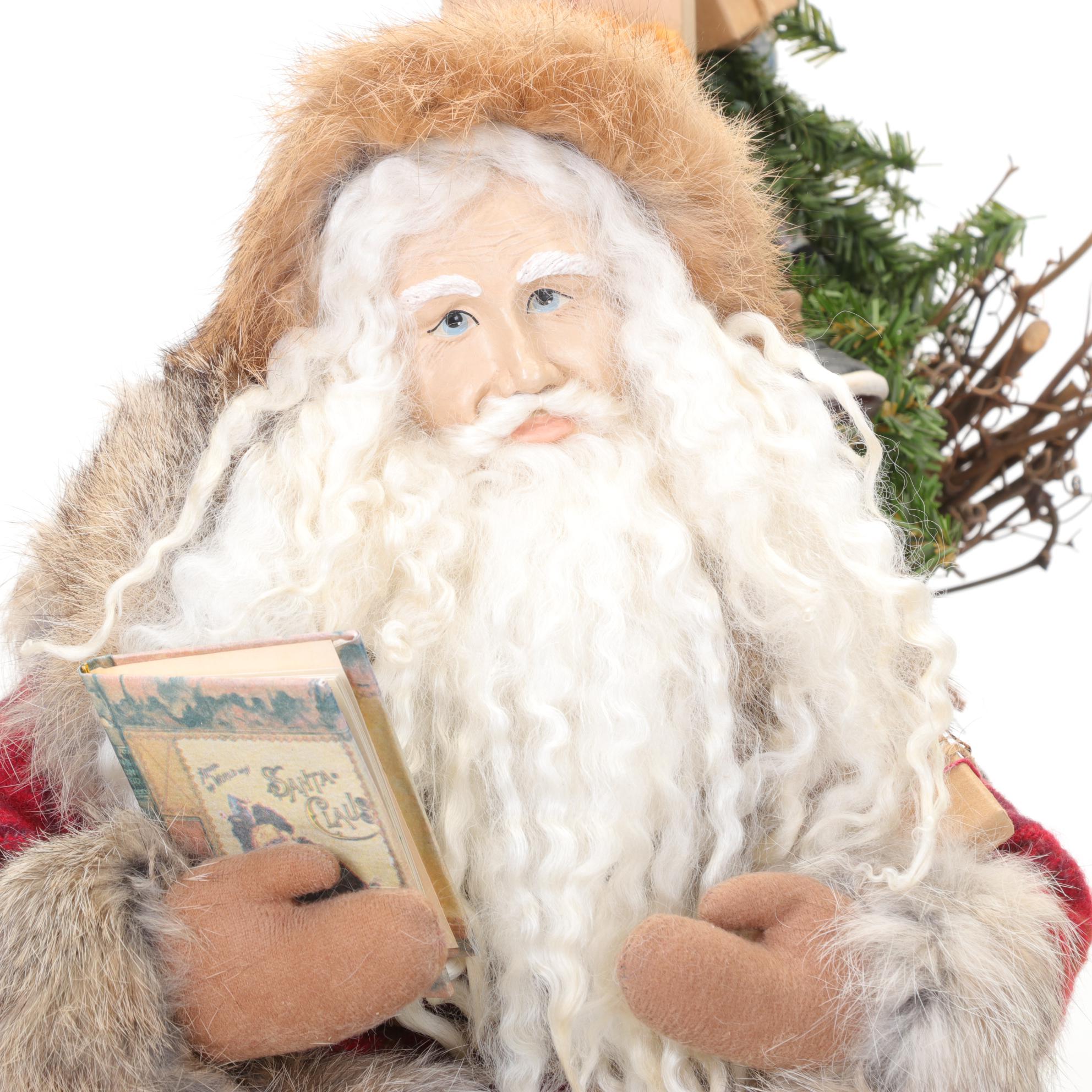 Lynn Haney "Santa of the Northwest Journey" Figurine with Sled, 1996 | EBTH