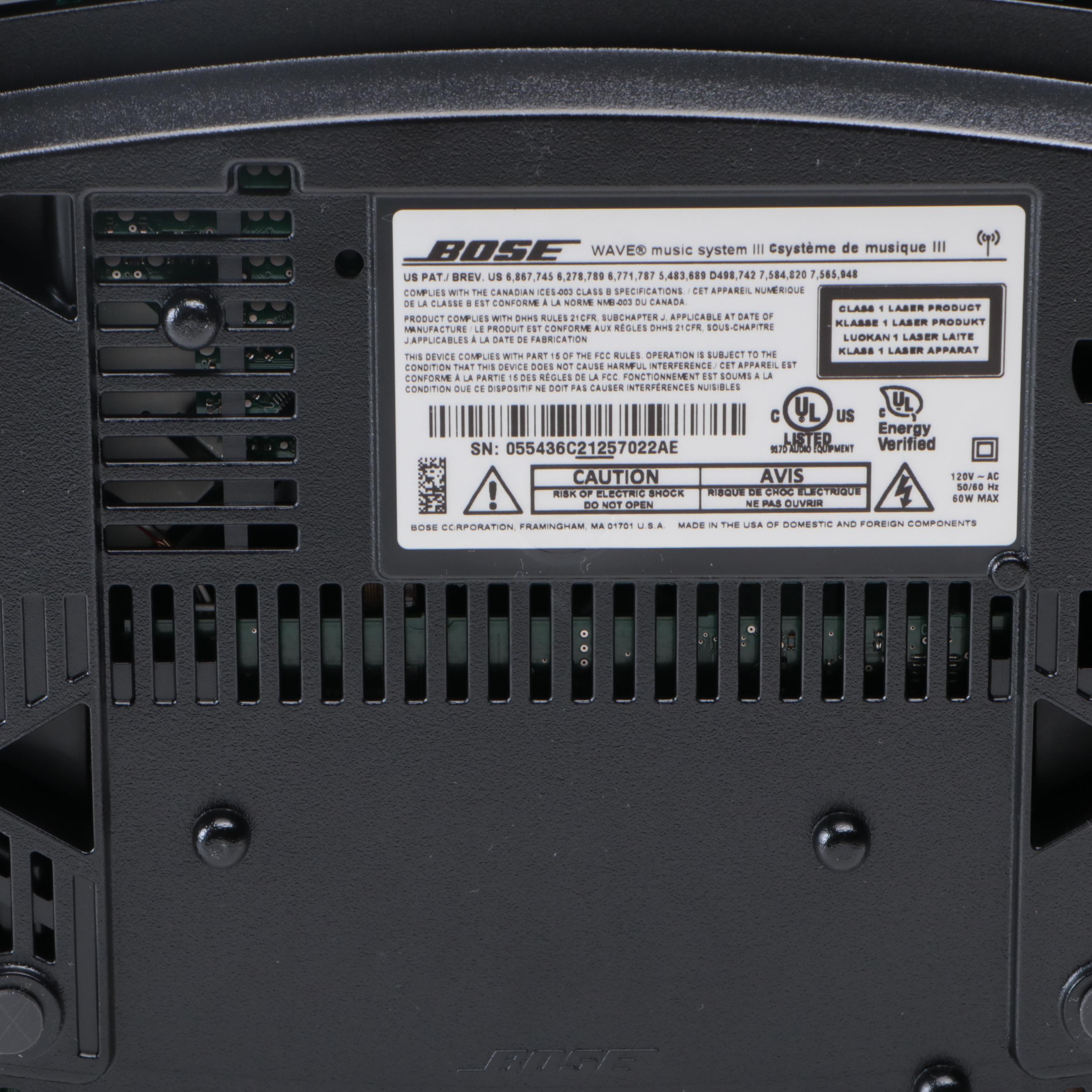 Bose Titanium Silver Wave Music System III | Everything But The House