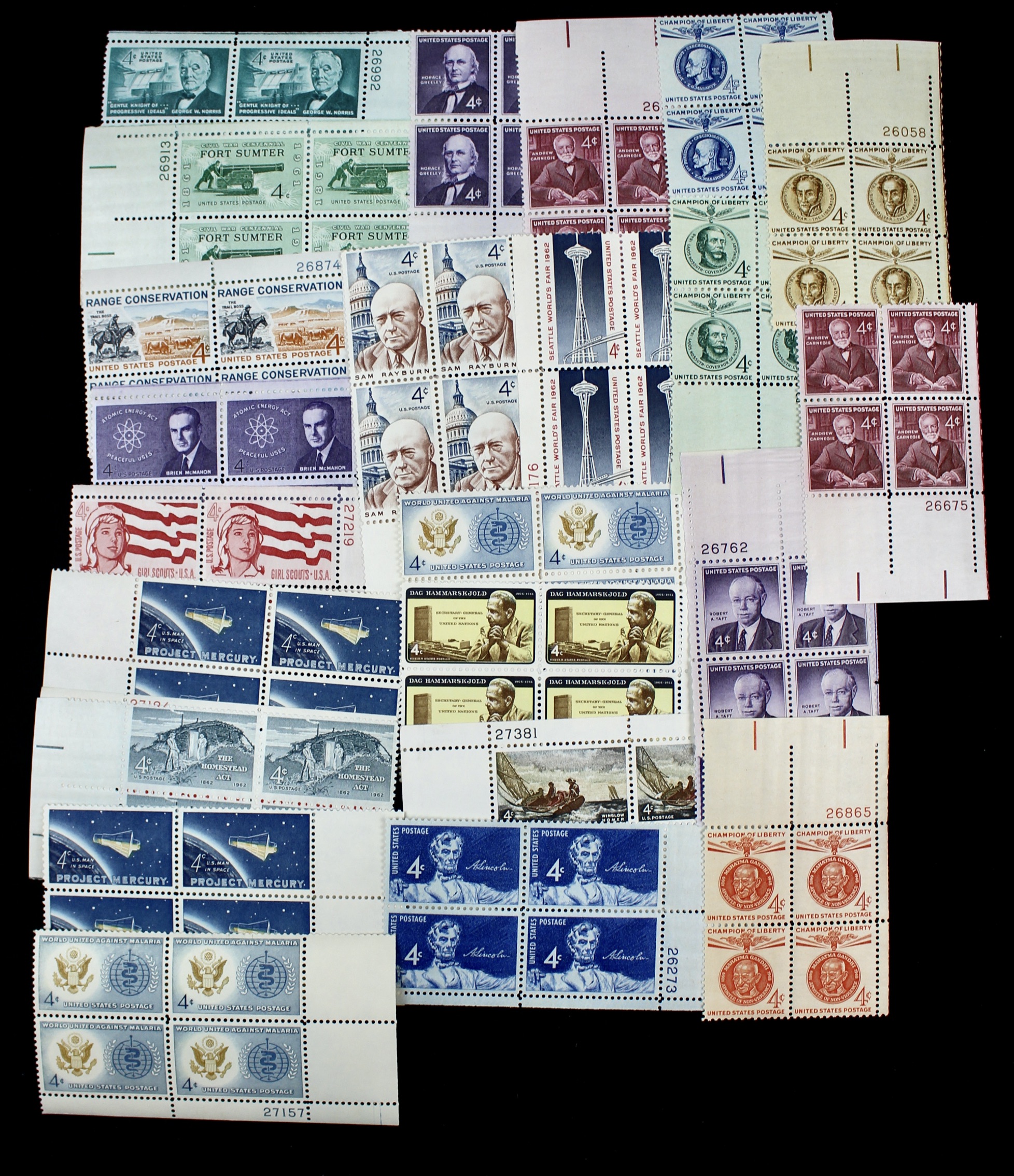 450 U.S. Postage Stamp Plate Blocks | Everything But The House