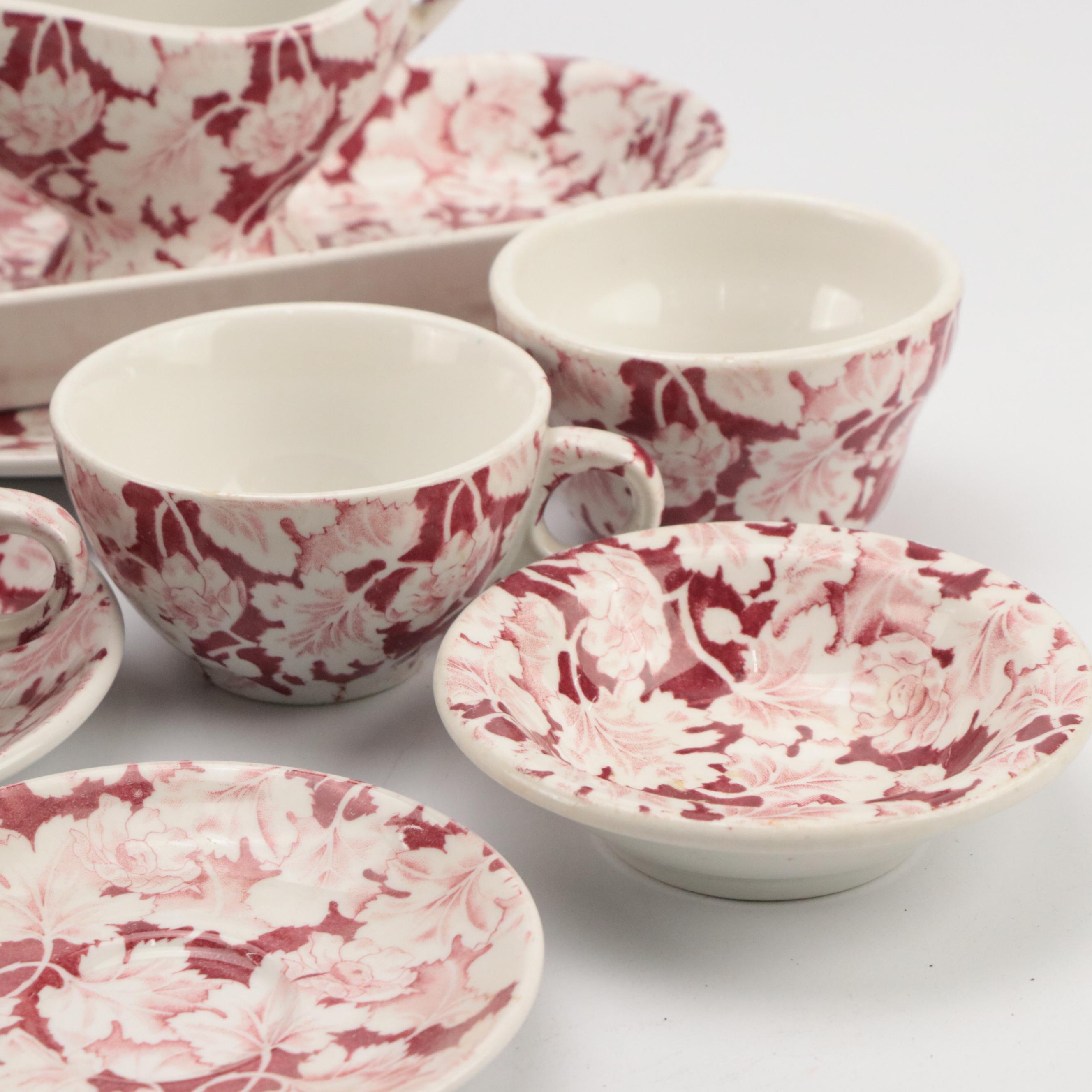 Mayer China "Arbor" Dinnerware and Serving Pieces, Mid to Late 20th ...