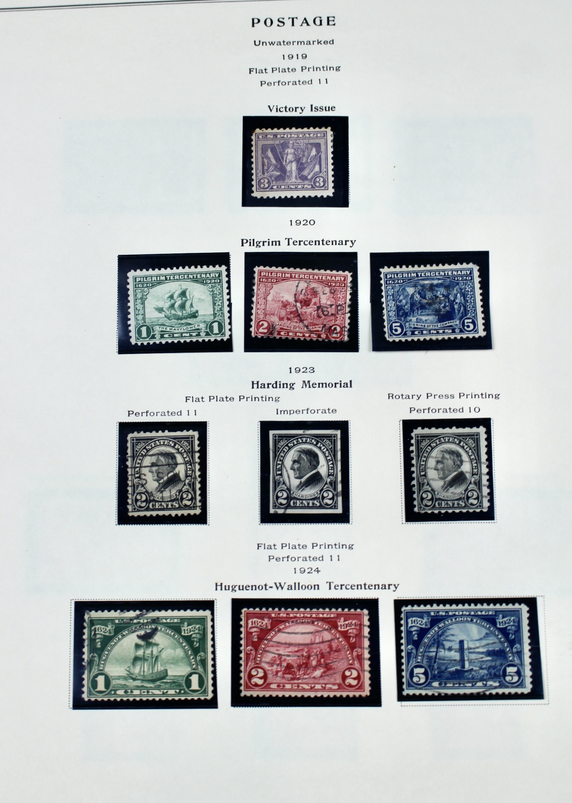 Early U.S. Commemorative Postage Stamp Collection, 1901 to 1935 ...