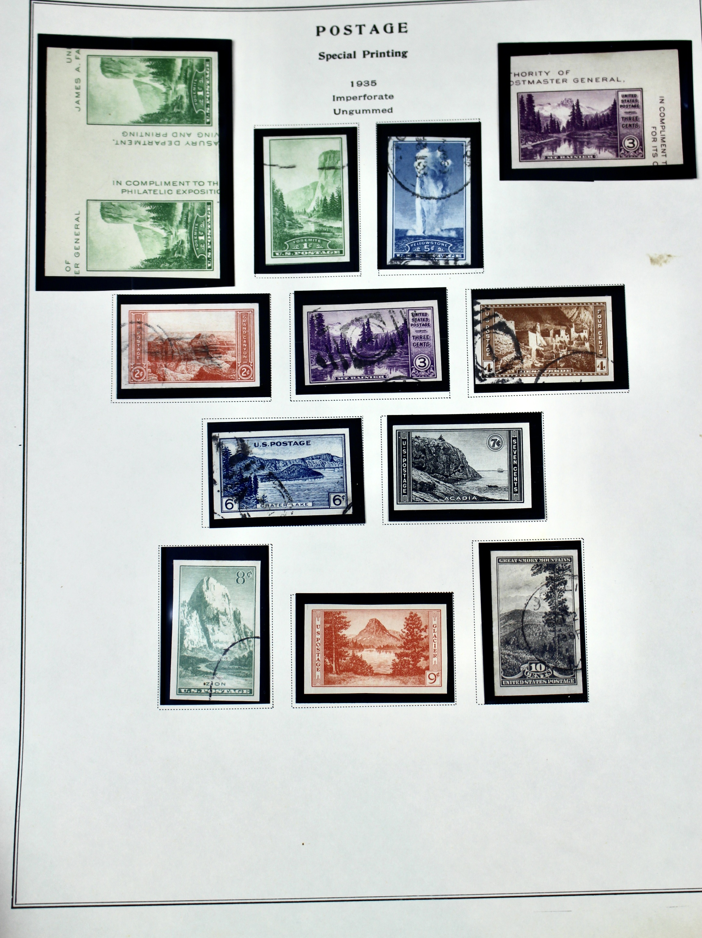 Early U.S. Commemorative Postage Stamp Collection, 1901 to 1935 ...