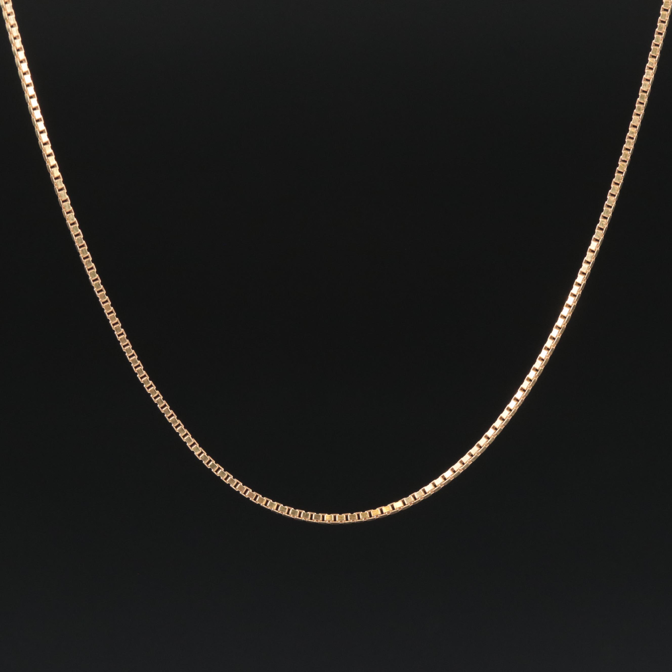 18K Box Chain Necklace | Everything But The House