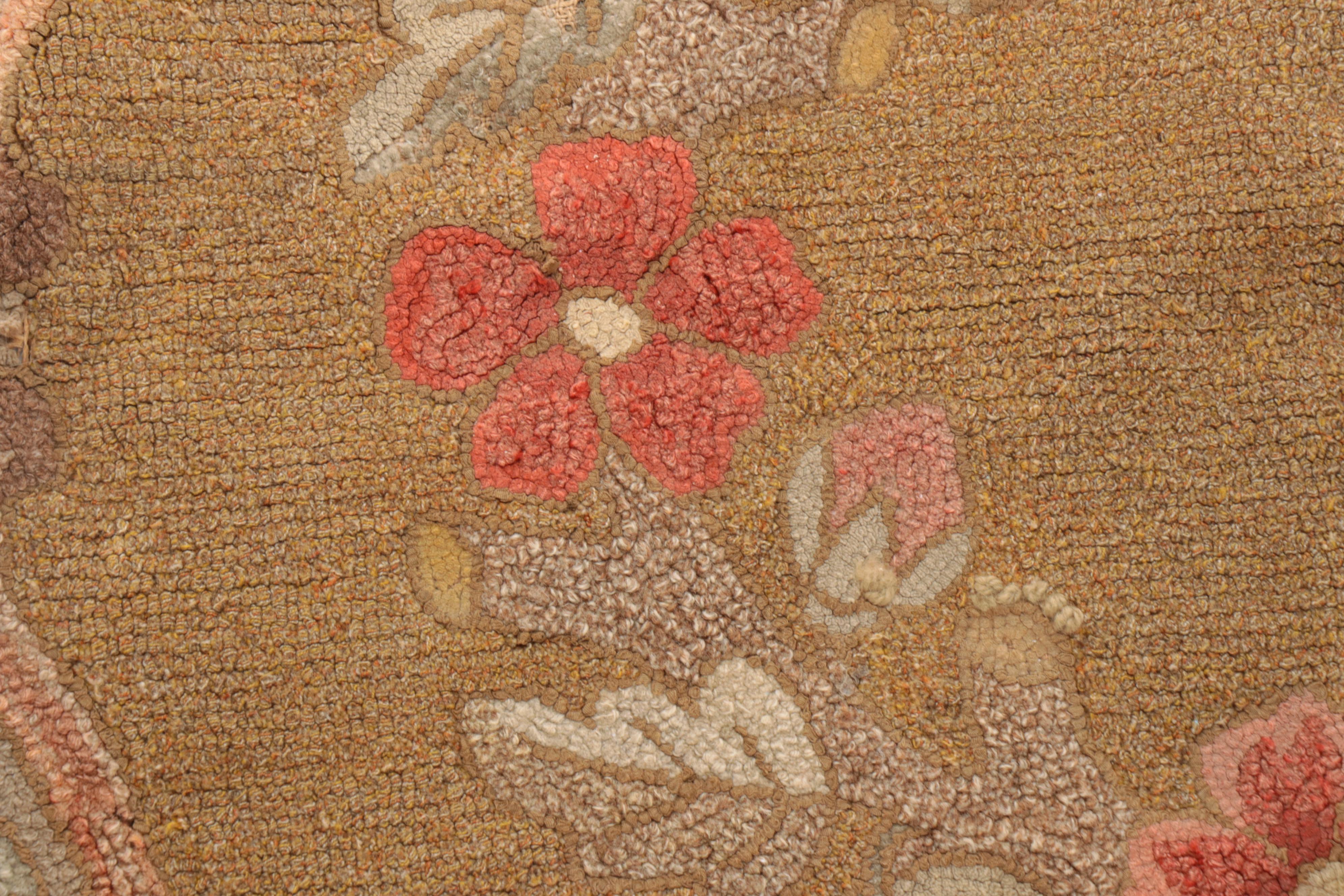 2'7 x 4'8 Handmade Hooked Accent Rug | Everything But The House