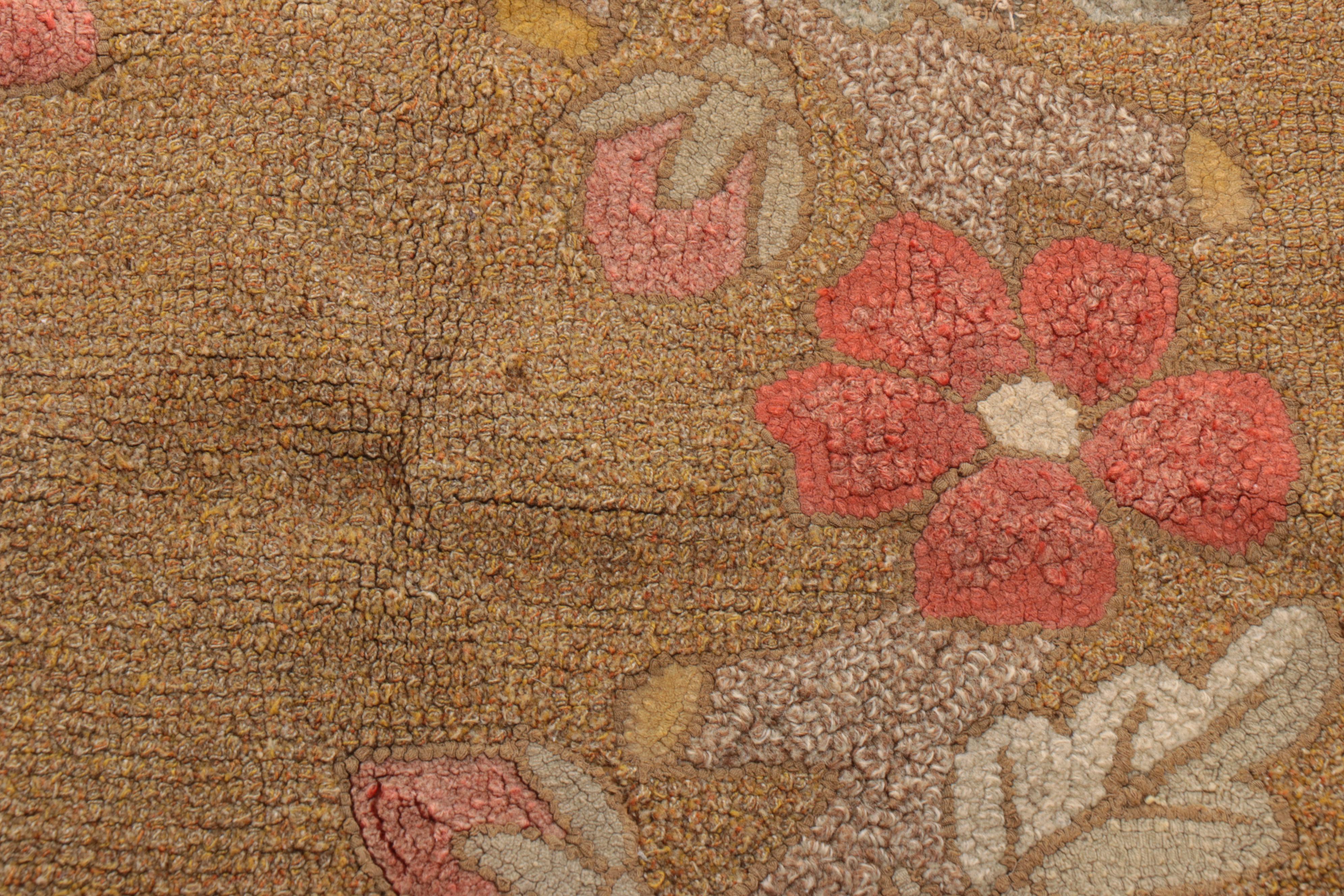 2'7 x 4'8 Handmade Hooked Accent Rug | Everything But The House