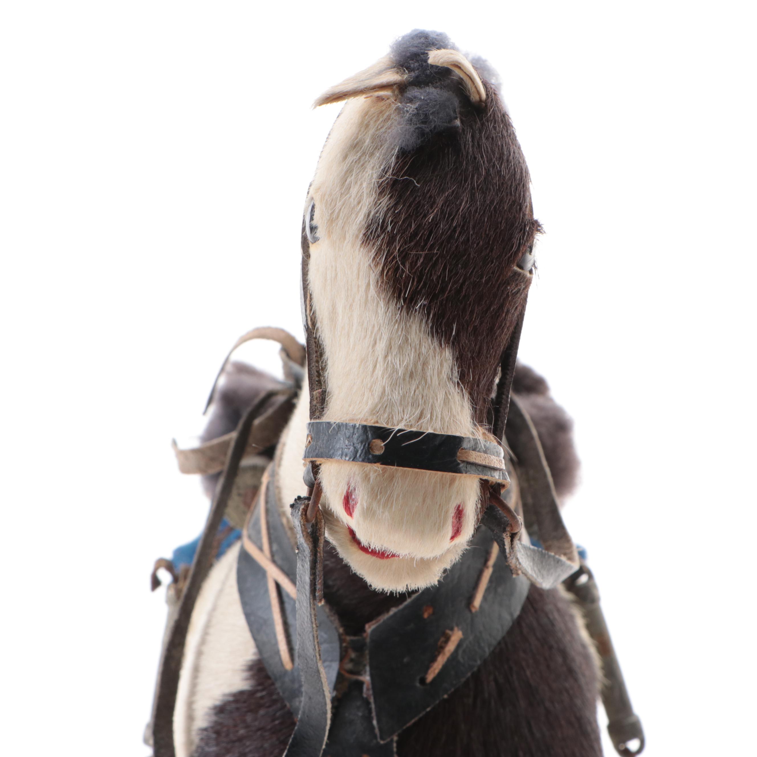 Pony Hair Wrapped Paint Horse Figurine | Everything But The House