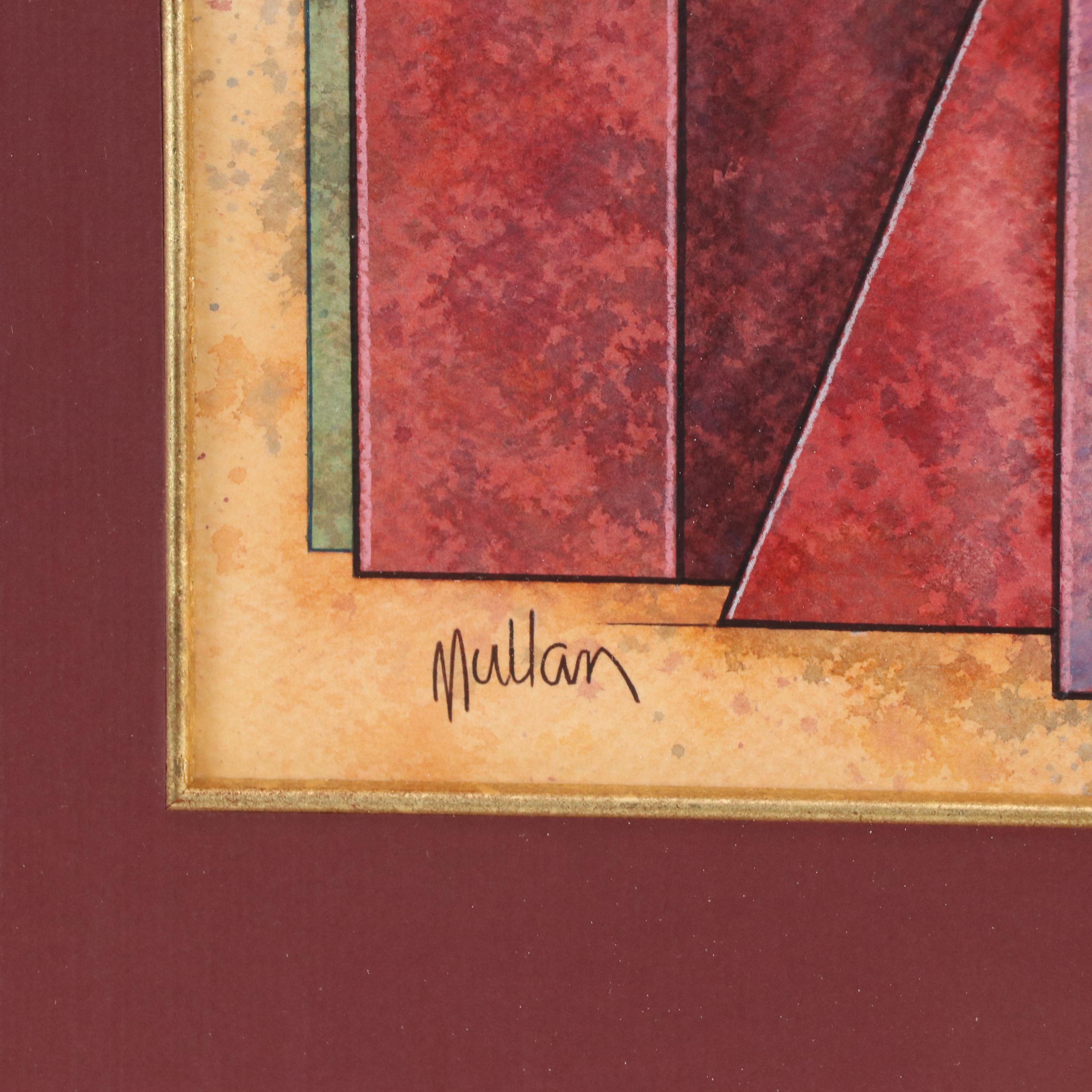 G. E. Mullan Watercolor Painting "The Gift of the Harvest," Circa 1995 ...