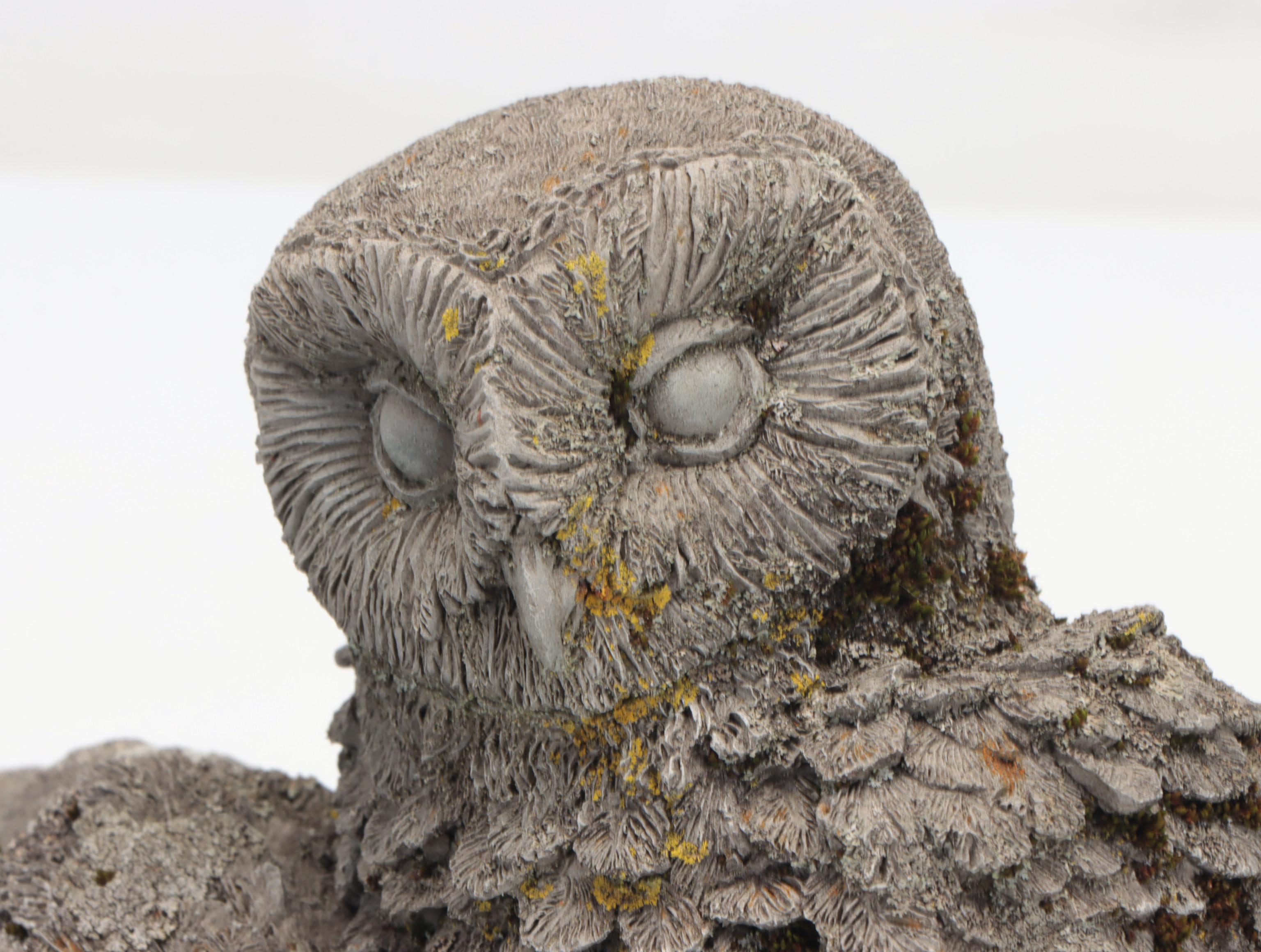 Cast Resin Garden Statue of Owls with Nest | Everything But The House