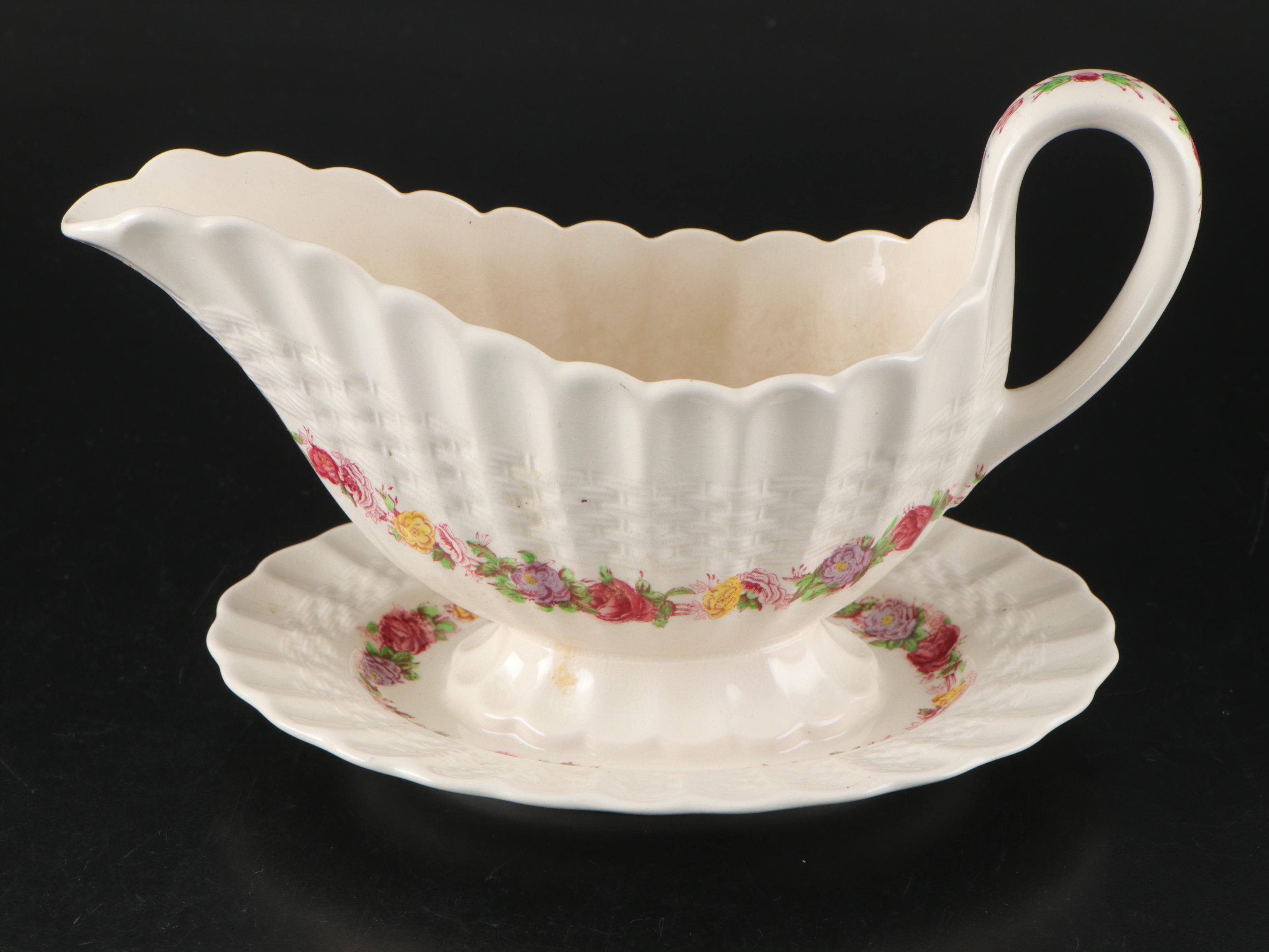 Copeland Spode Earthenware "Rose Briar" Dinnerware, Mid to Late 20th ...