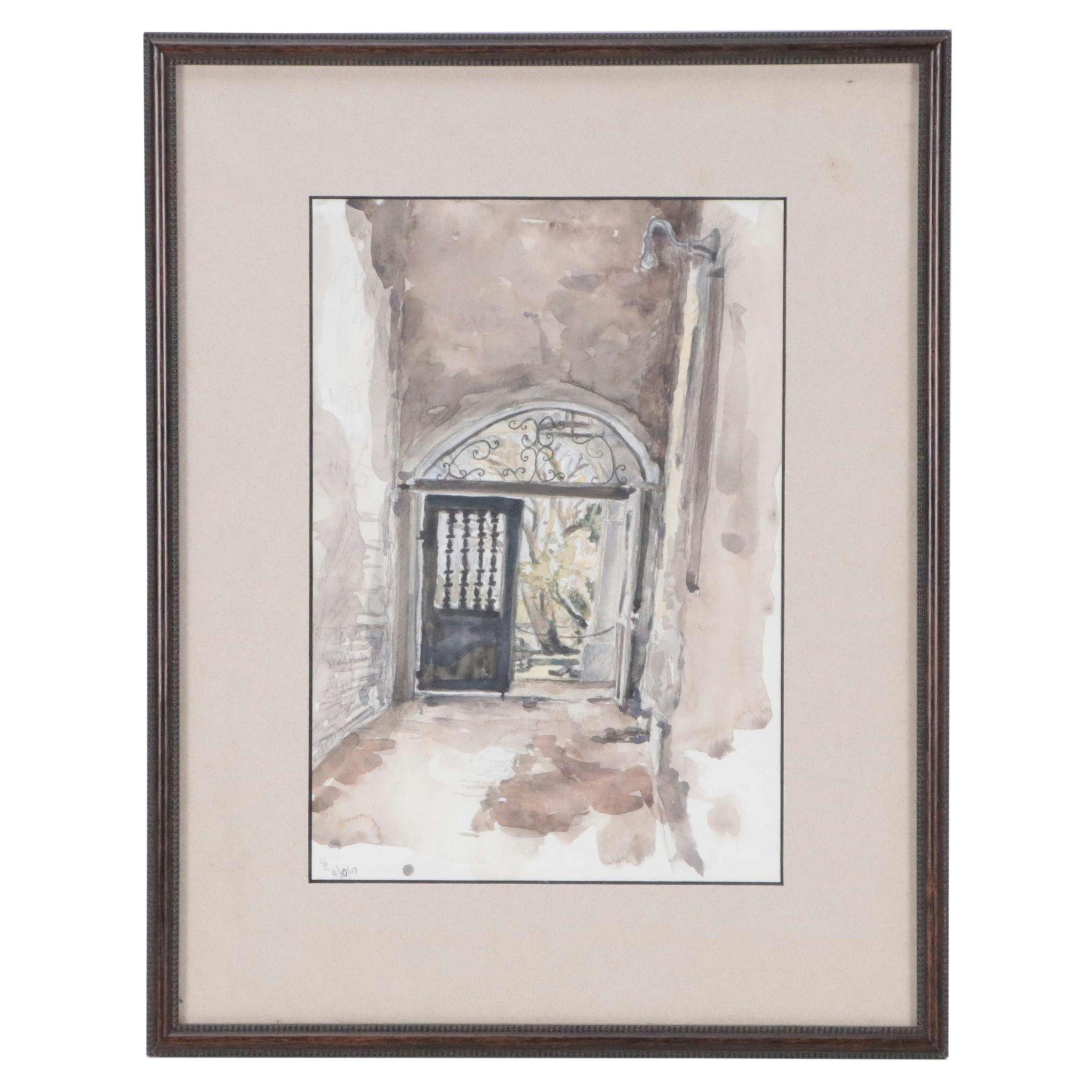 Watercolor Painting of Interior Scene, 2007 | EBTH