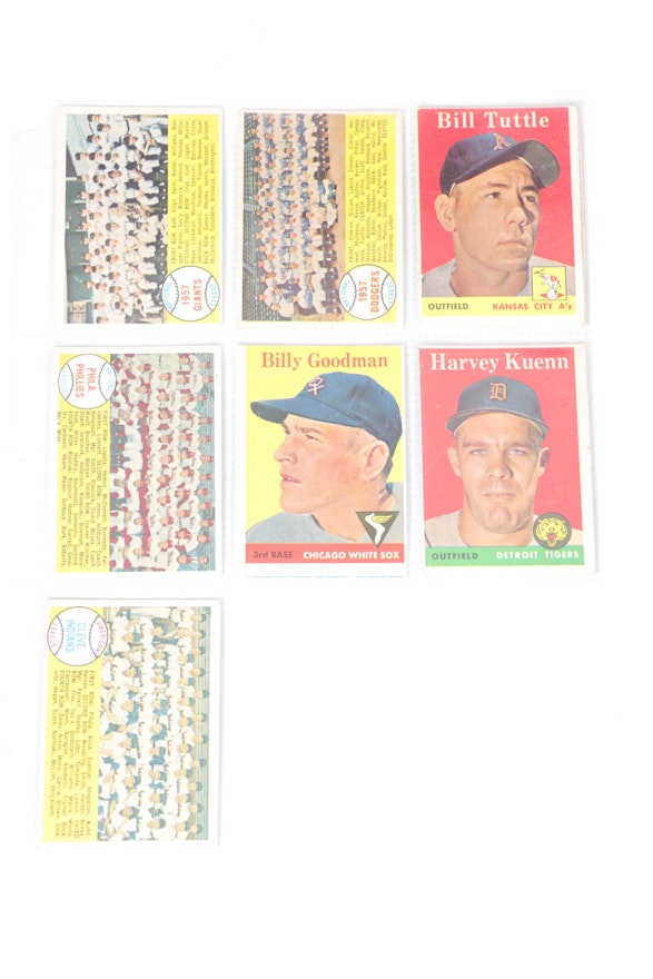 Seventy-nine 1958 Topps Baseball Cards | Ebth