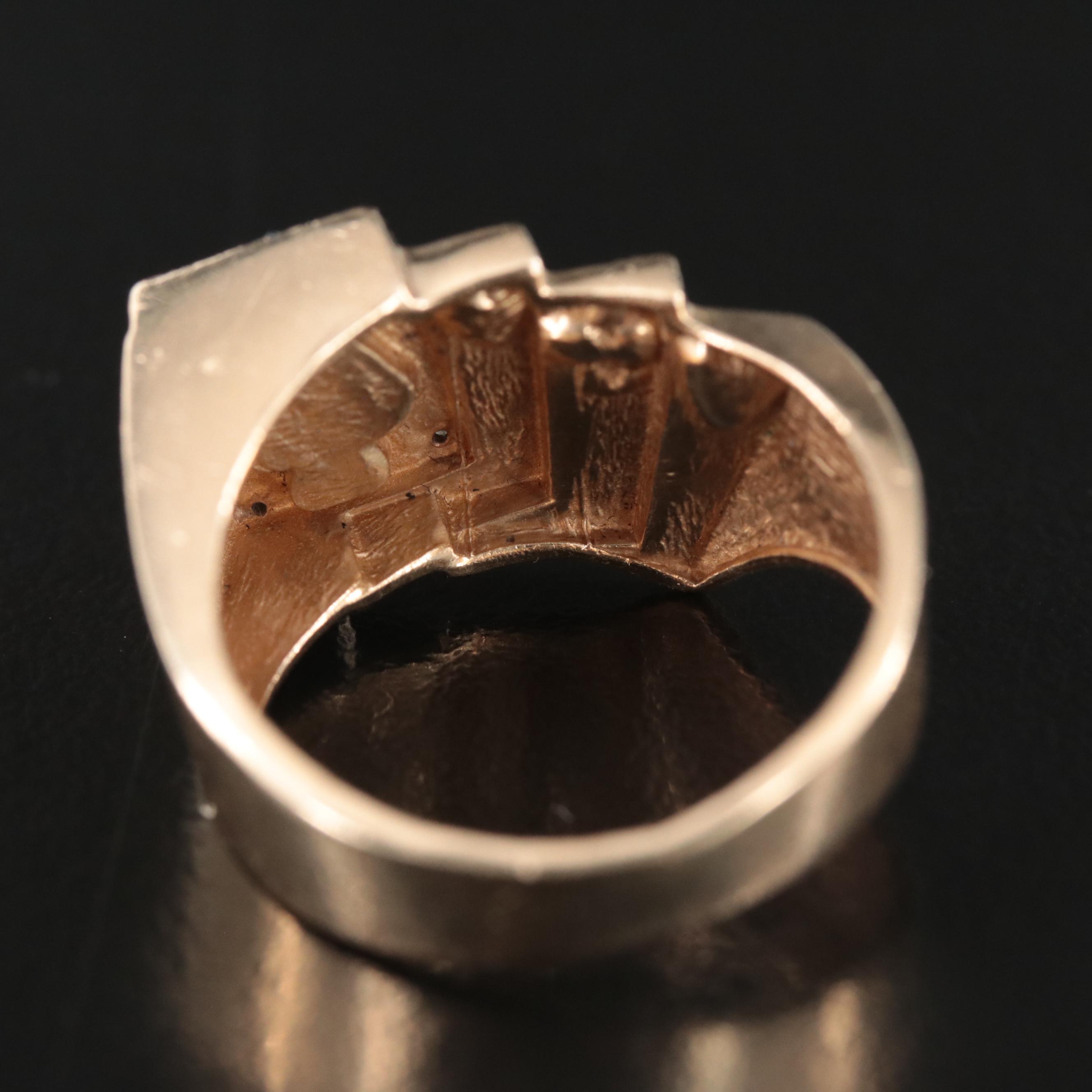 10K Diamond and Enamel Playing Card Ring | Everything But The House