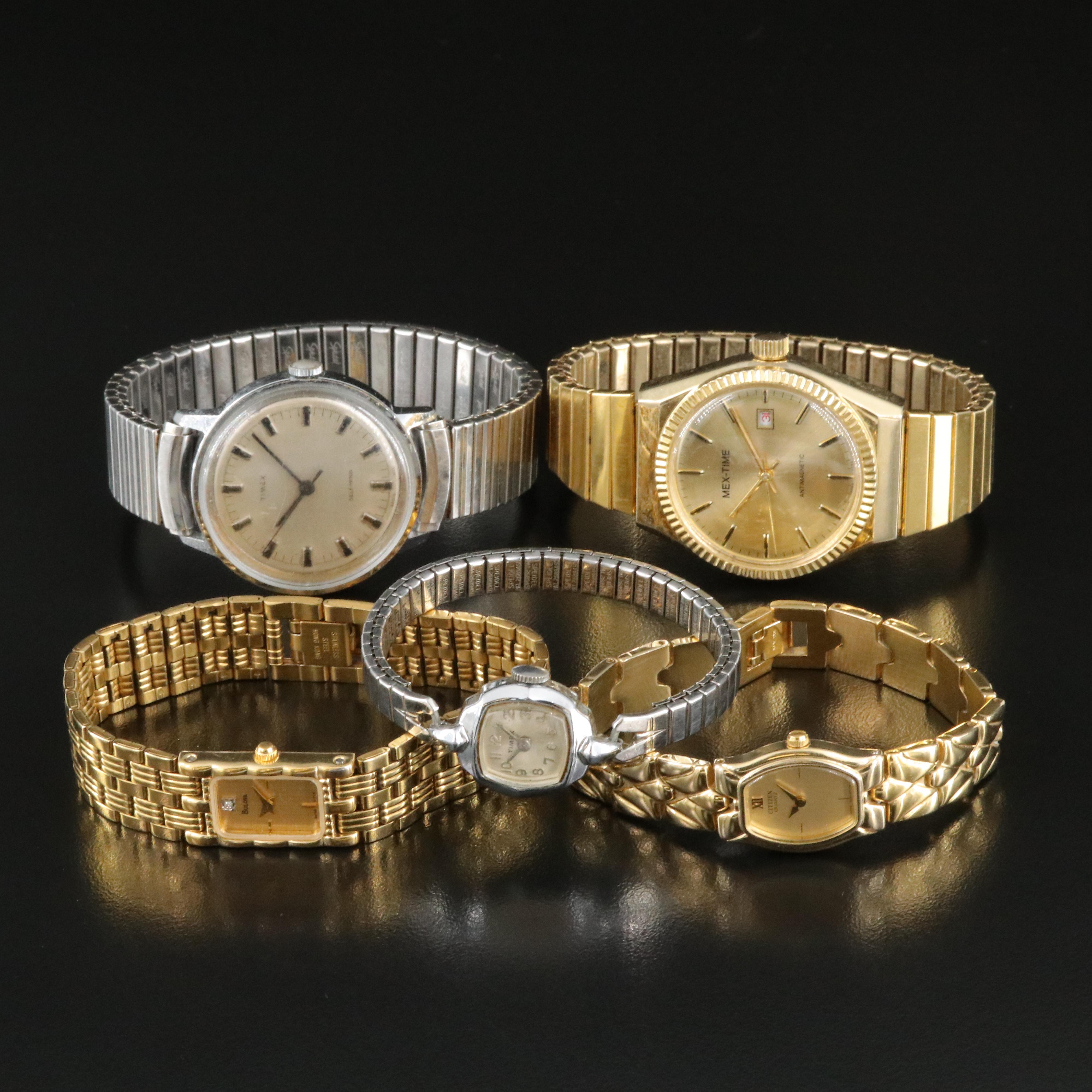 Collection of Bulova, Citizen & Timex Wristwatches | Everything But The ...