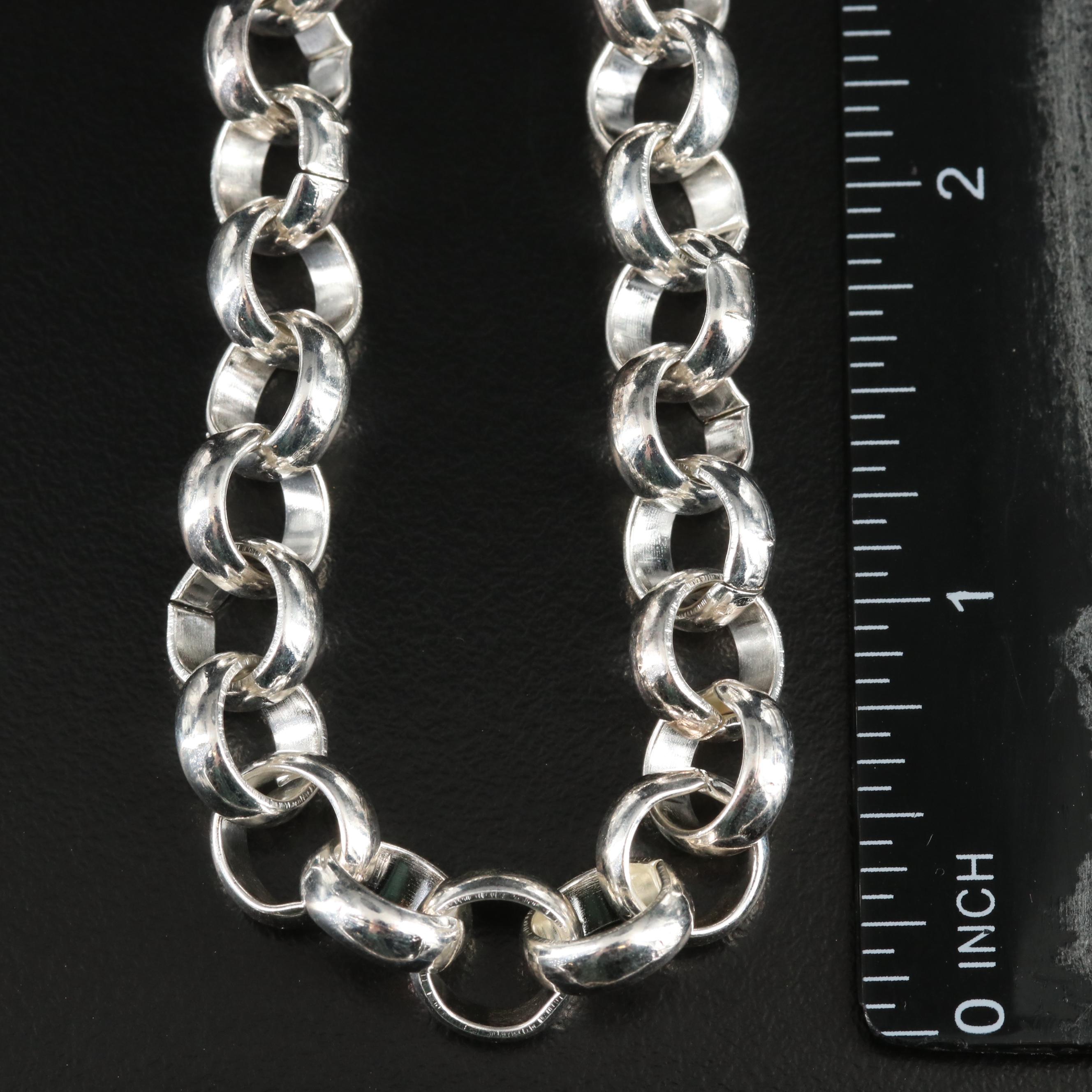 Sterling Rolo Chain Necklace | EBTH