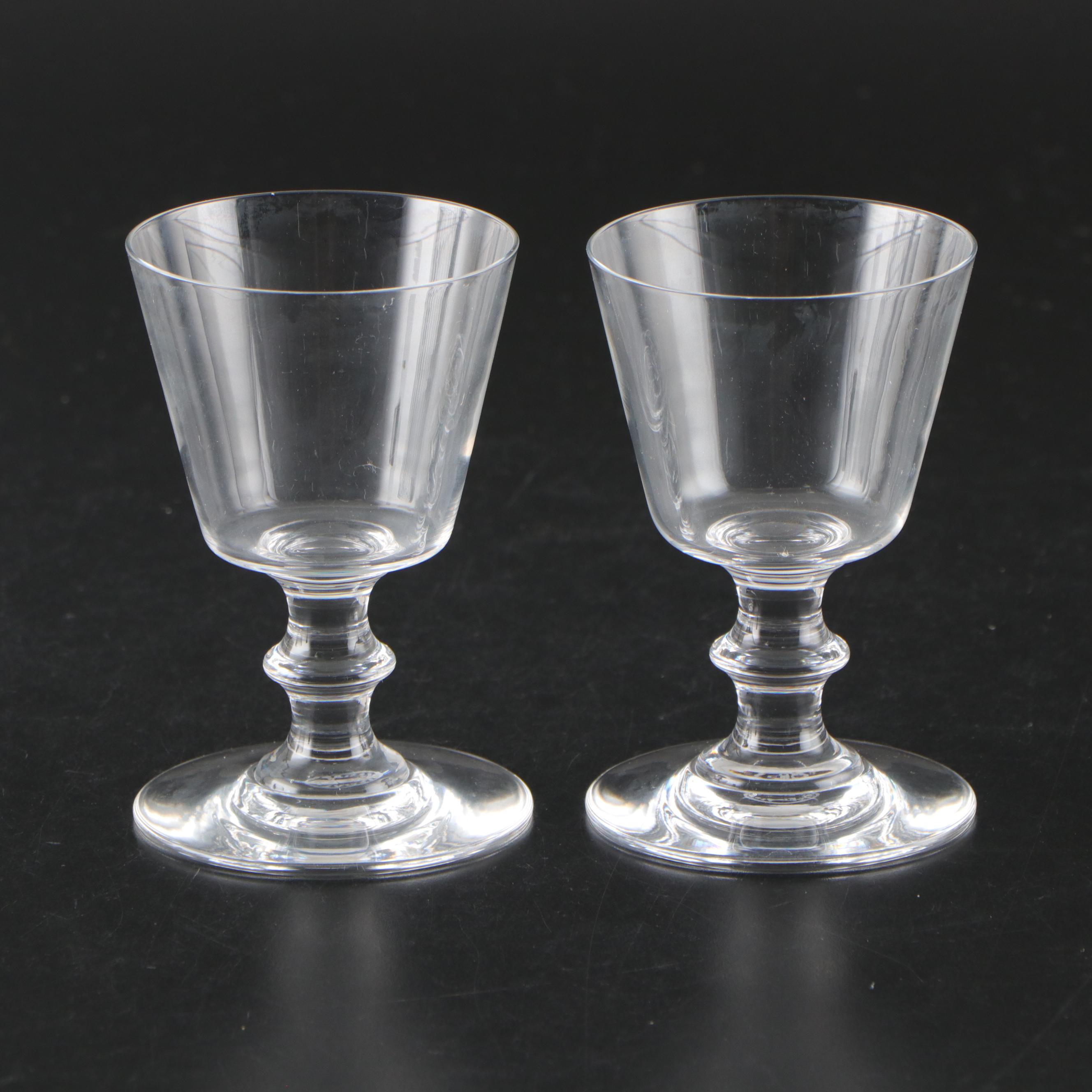 Baccarat Crystal "Sully" Port Wine Glasses and Dyonisos Decanter ...