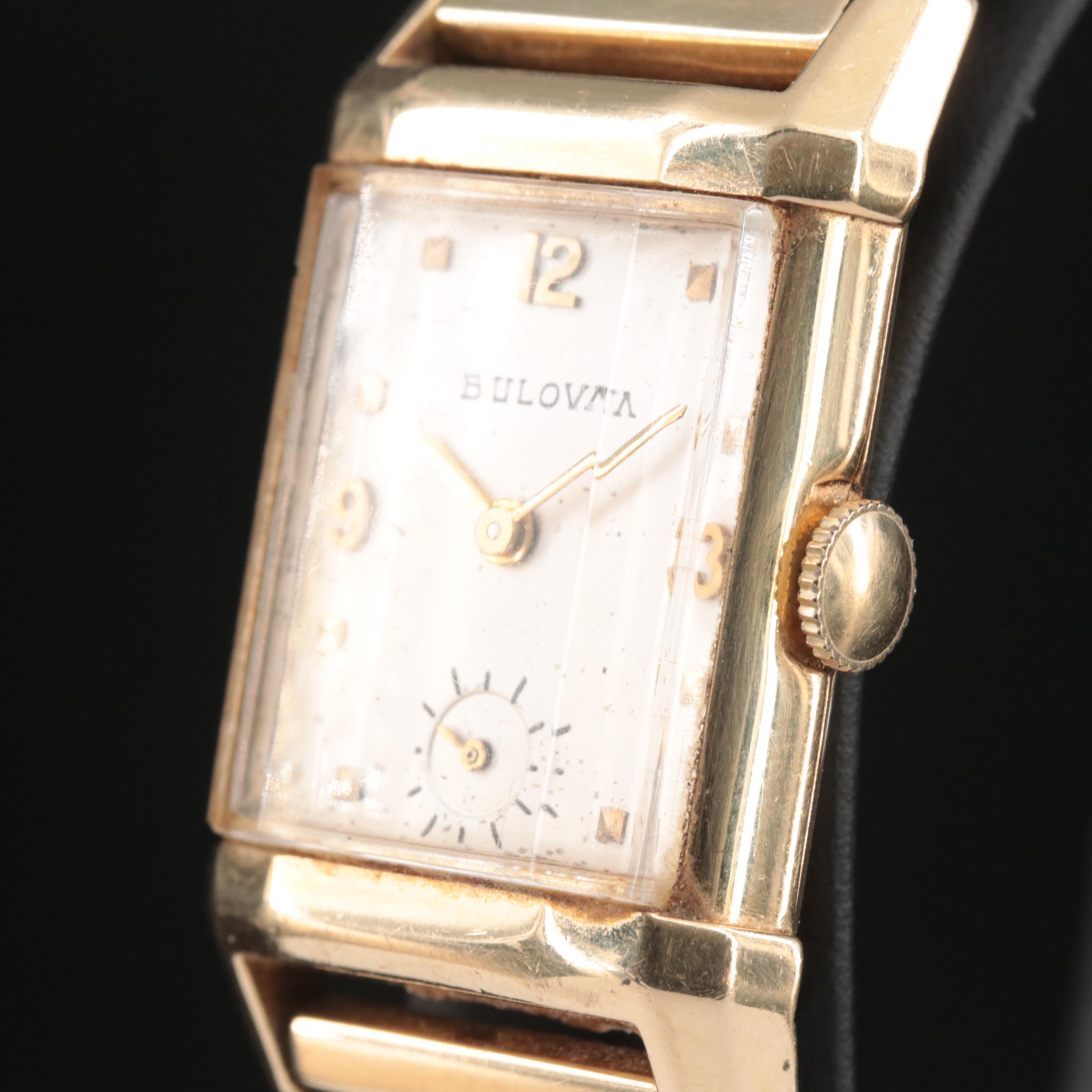 Vintage Bulova 14K Gold Mechanical Wristwatch | EBTH