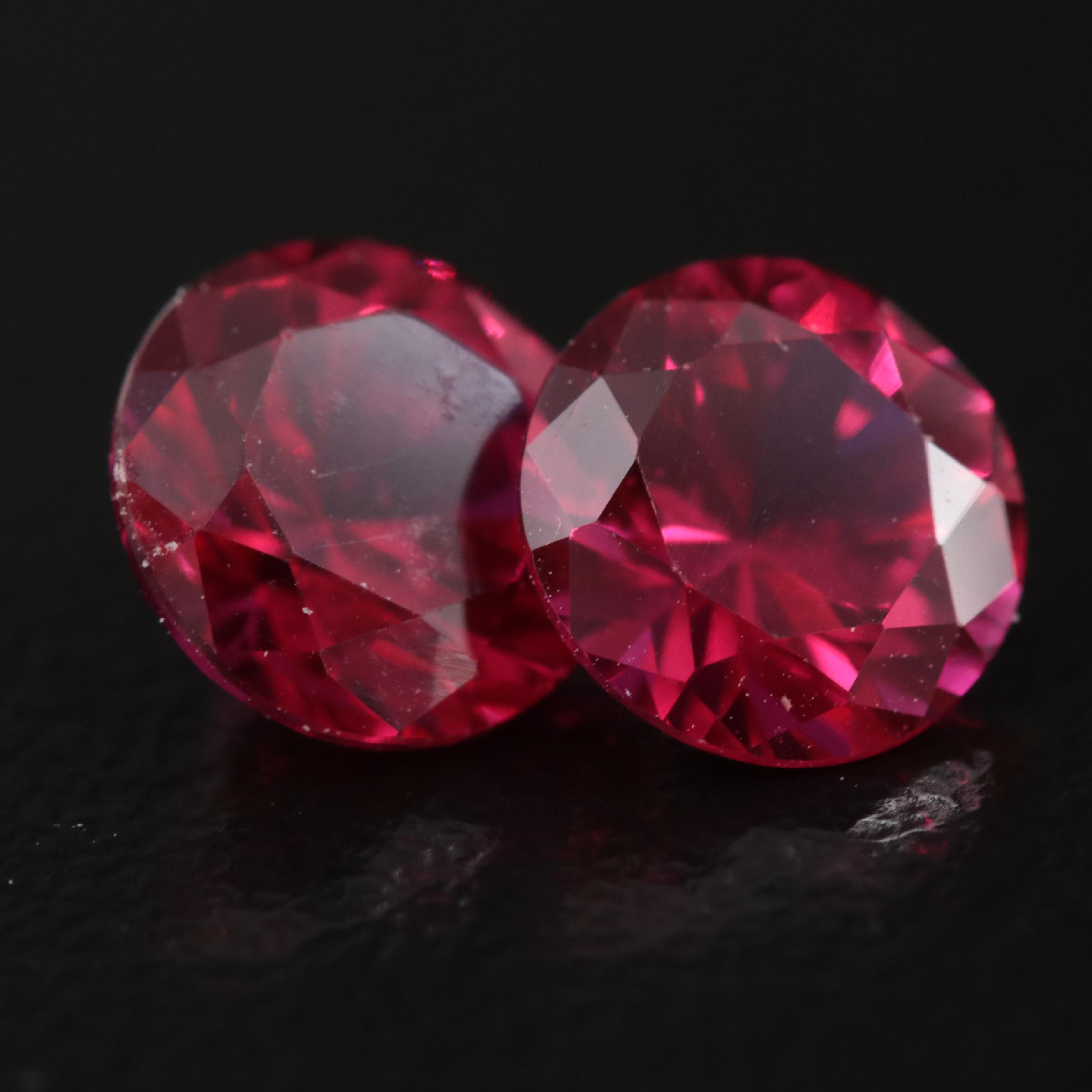 Loose 4.09 CTW Lab Grown Rubies | Everything But The House