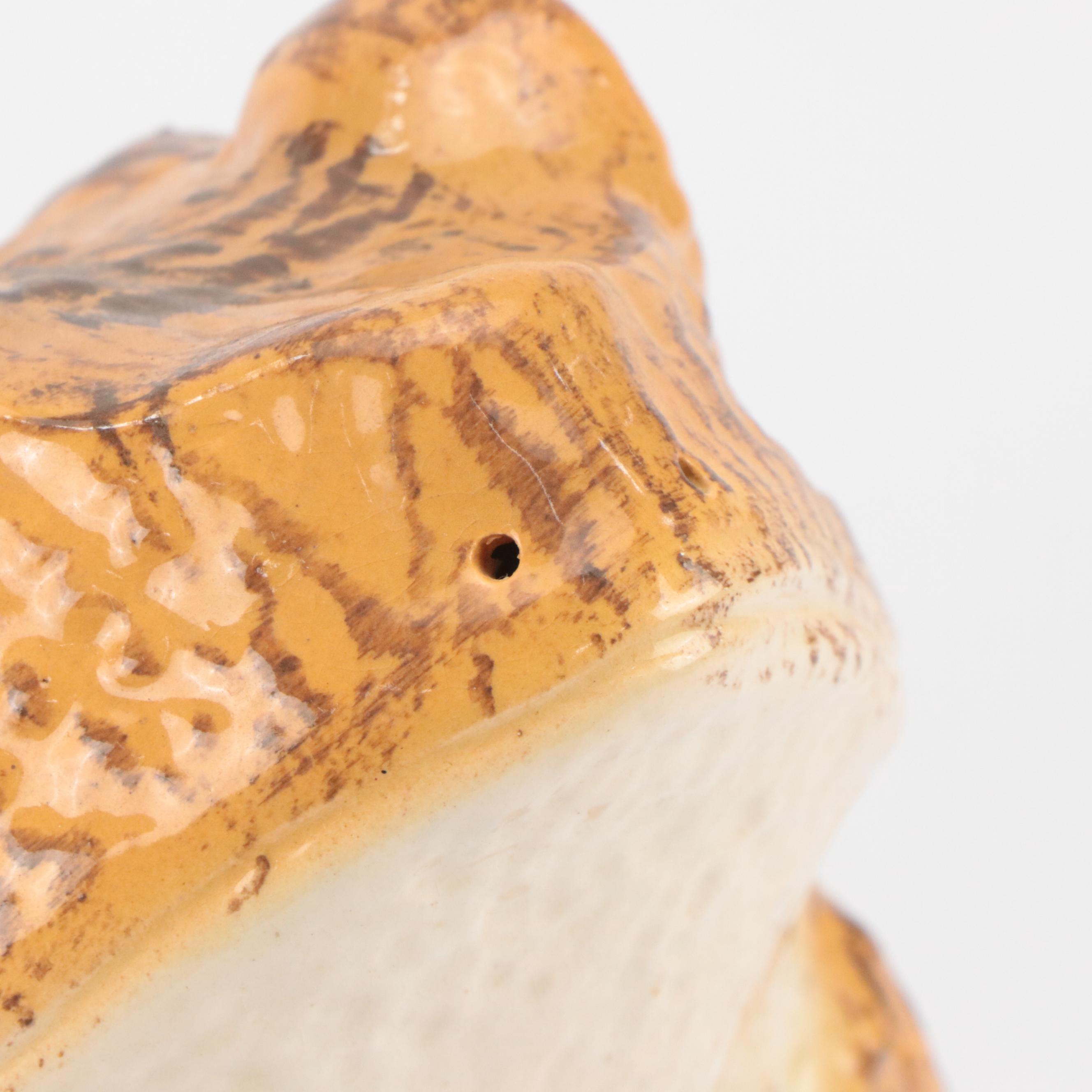 Art Pottery Ceramic Toad Garden Statue | Everything But The House