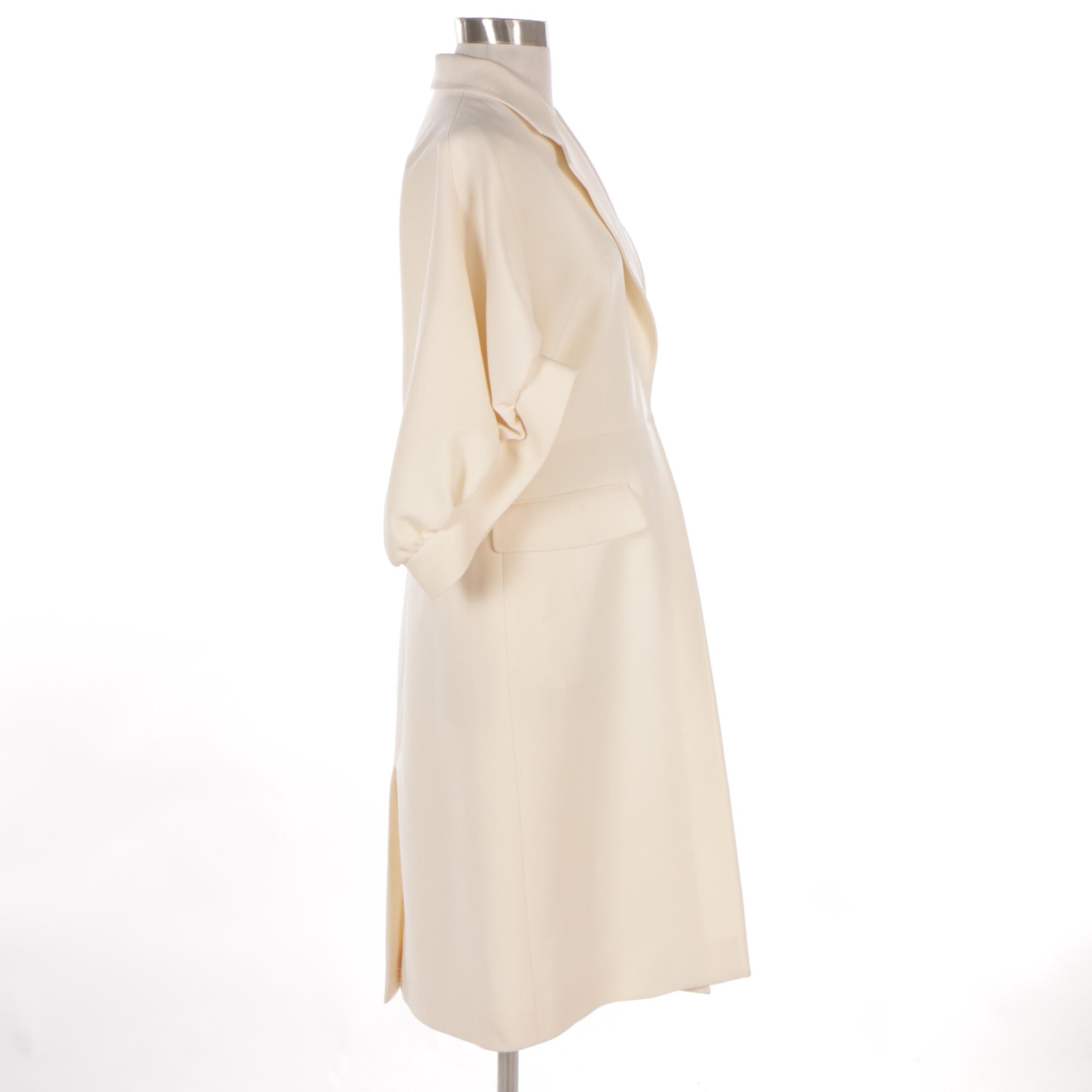 Givenchy Cream Wool Balloon Sleeve Blazer Dress, With Tags | Everything ...