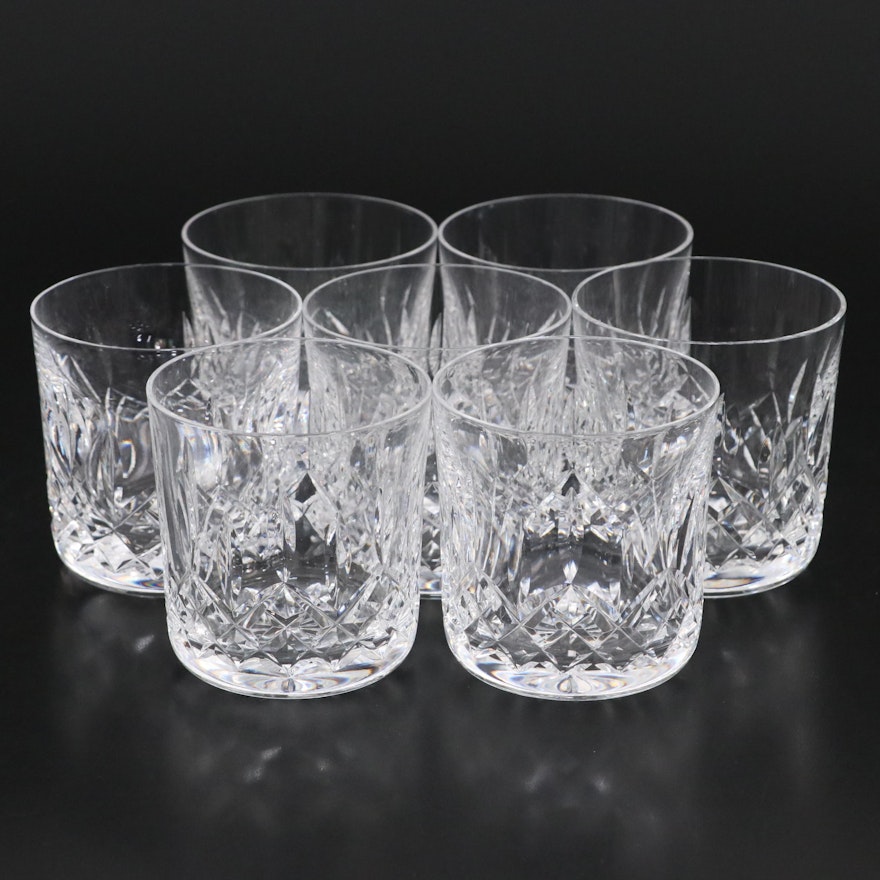 Waterford Crystal Lismore Old Fashioned Glasses Mid To Late 20th