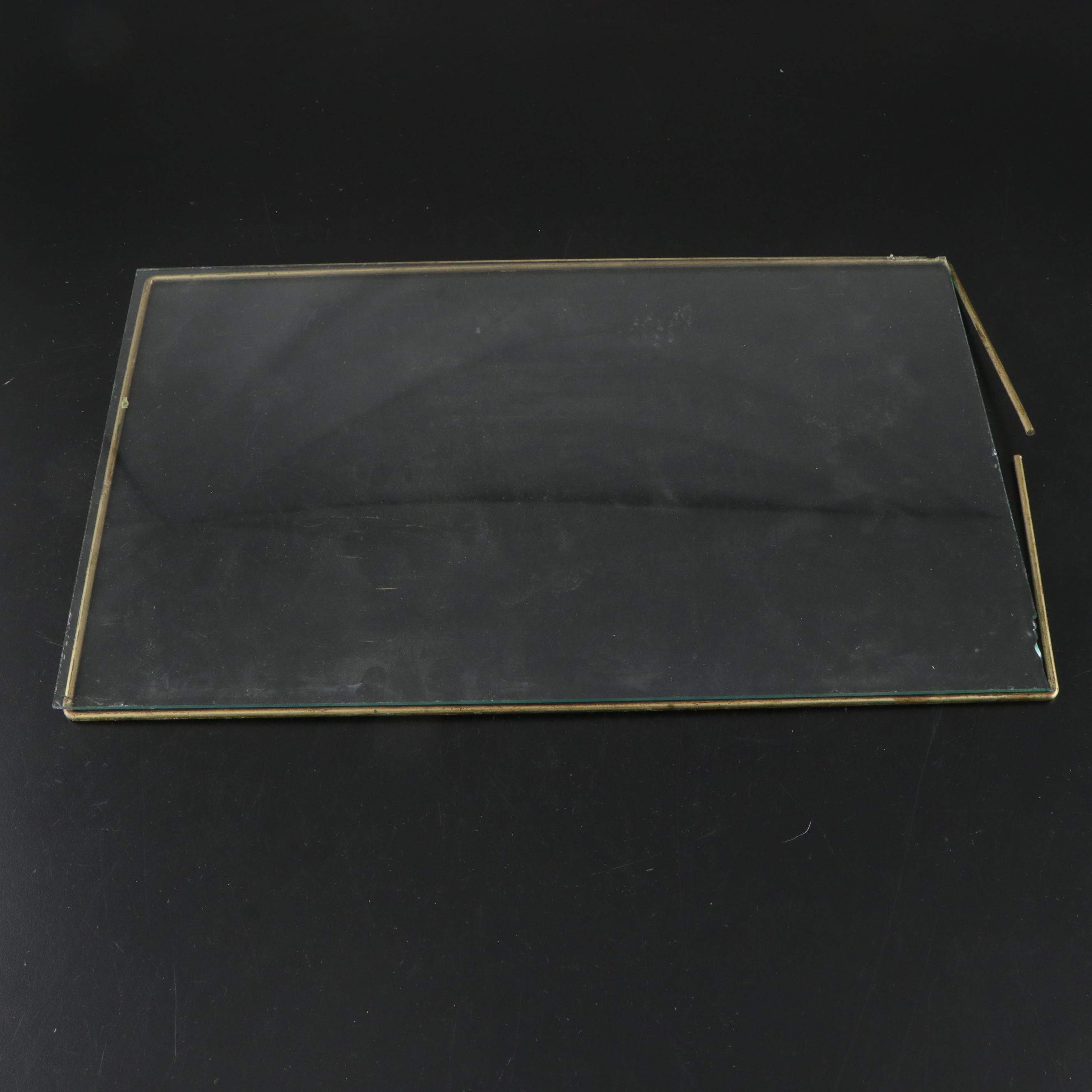 E & J Bass Inc. Empire Art Gold Guilloché and Bejeweled Vanity Set, c. 1920 | EBTH