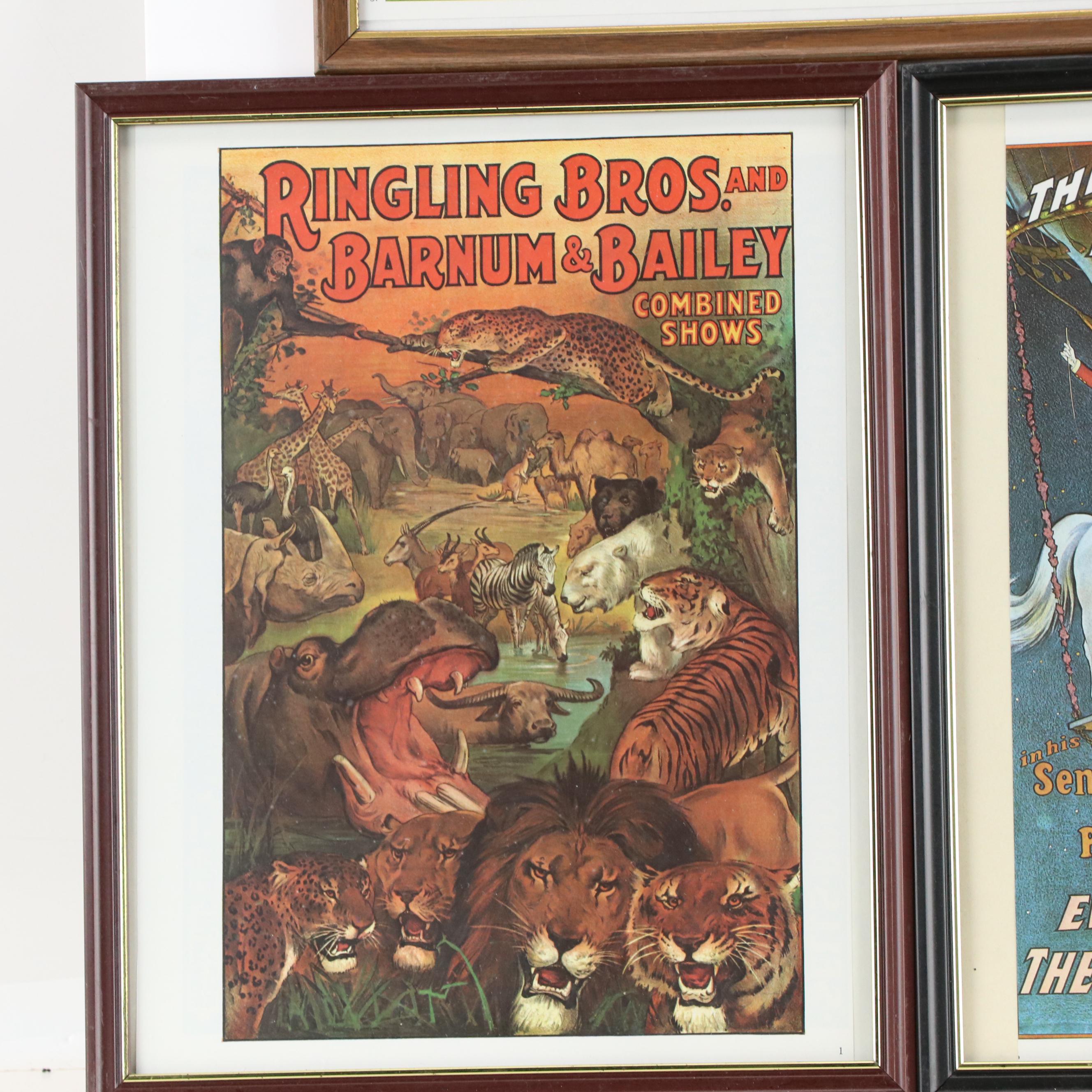 Five Prints of Various Strobridge Circus Posters | EBTH