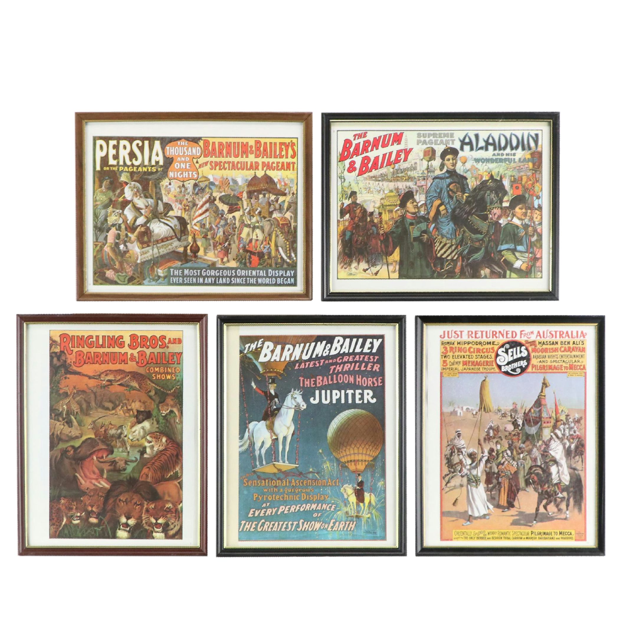 Five Prints of Various Strobridge Circus Posters | Everything But The House