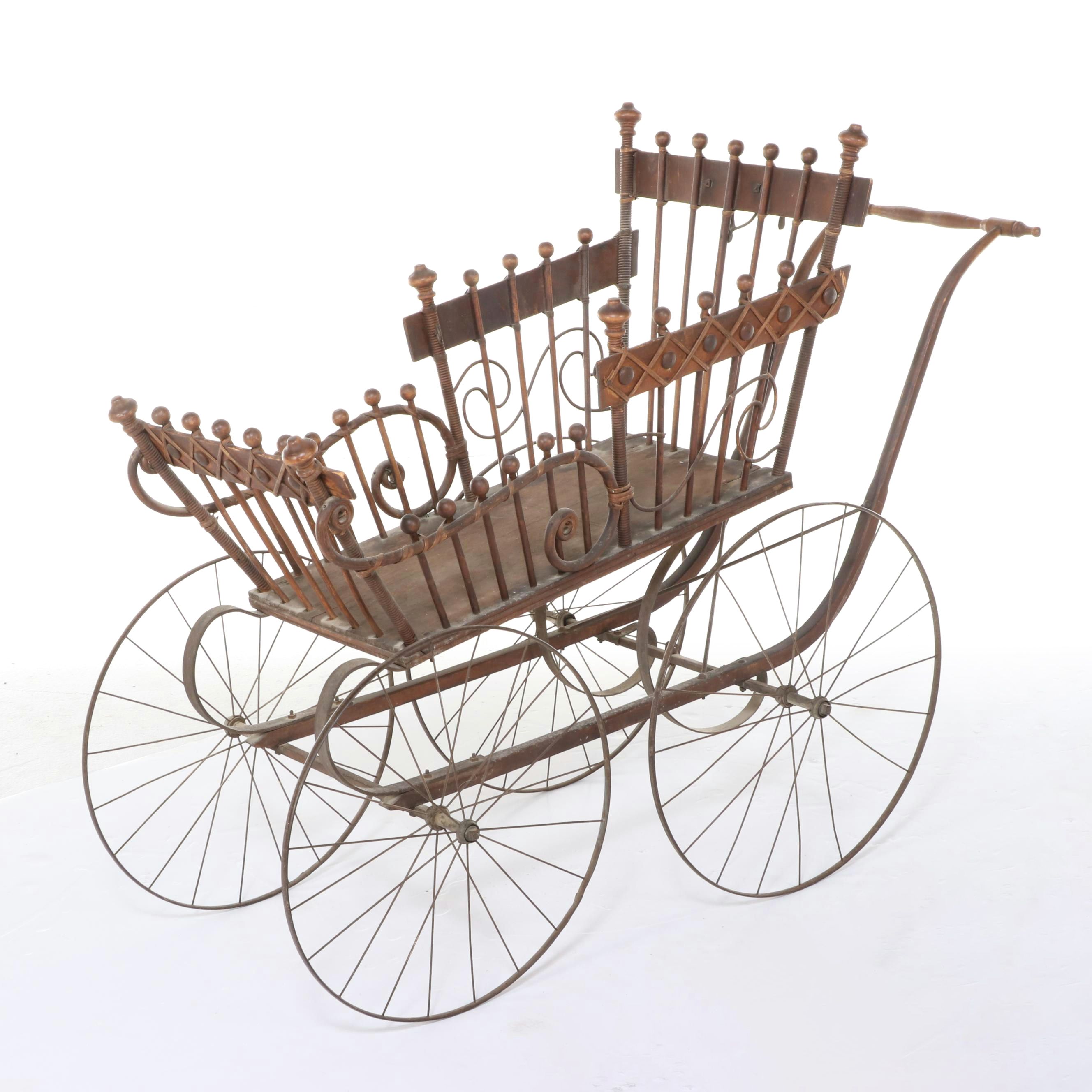 Victorian Aesthetic Movement Stick-and-Ball Pram, Late 19th Century ...
