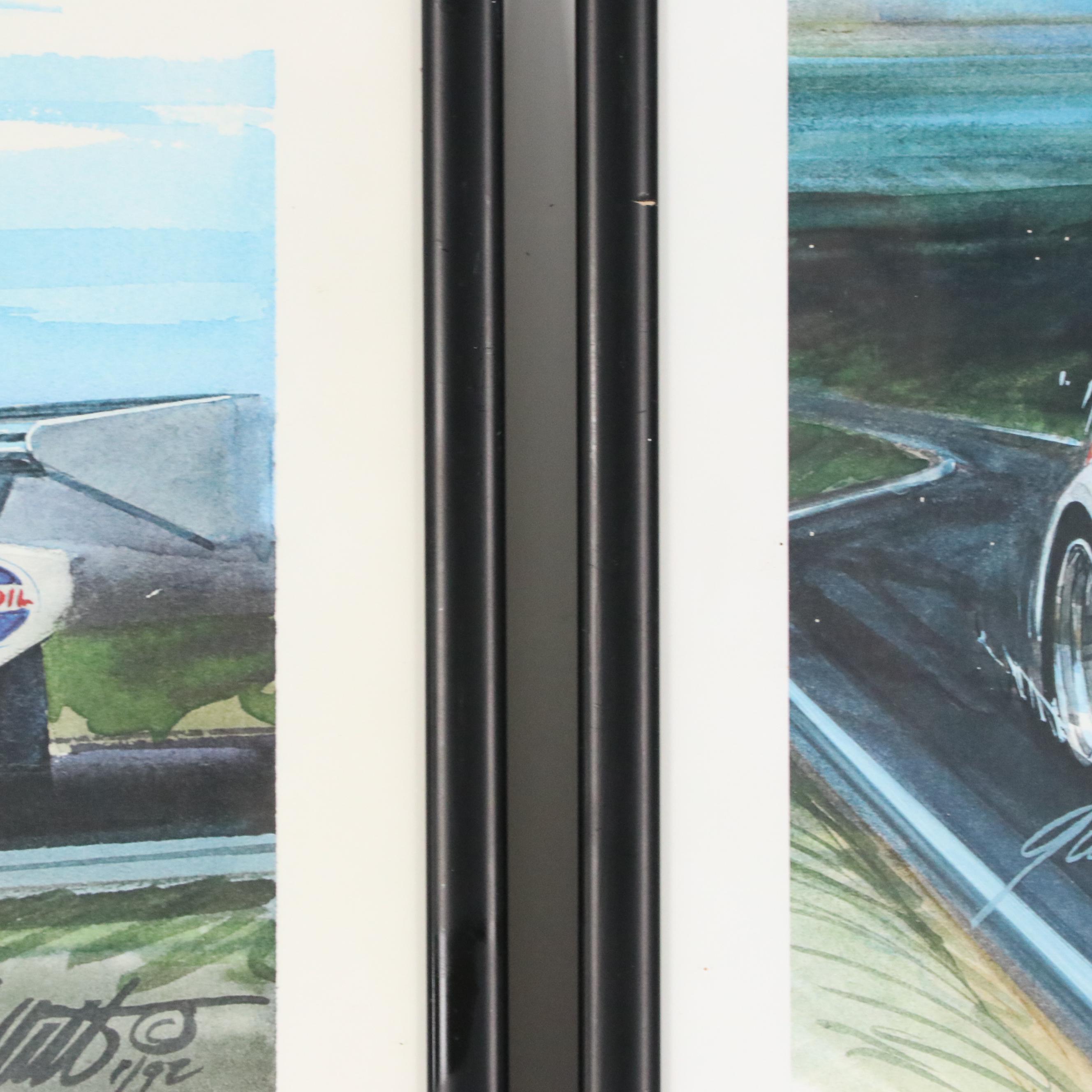 Ed Gullet Digital Prints of Ferrari GTP and BMW GT Race Cars ...
