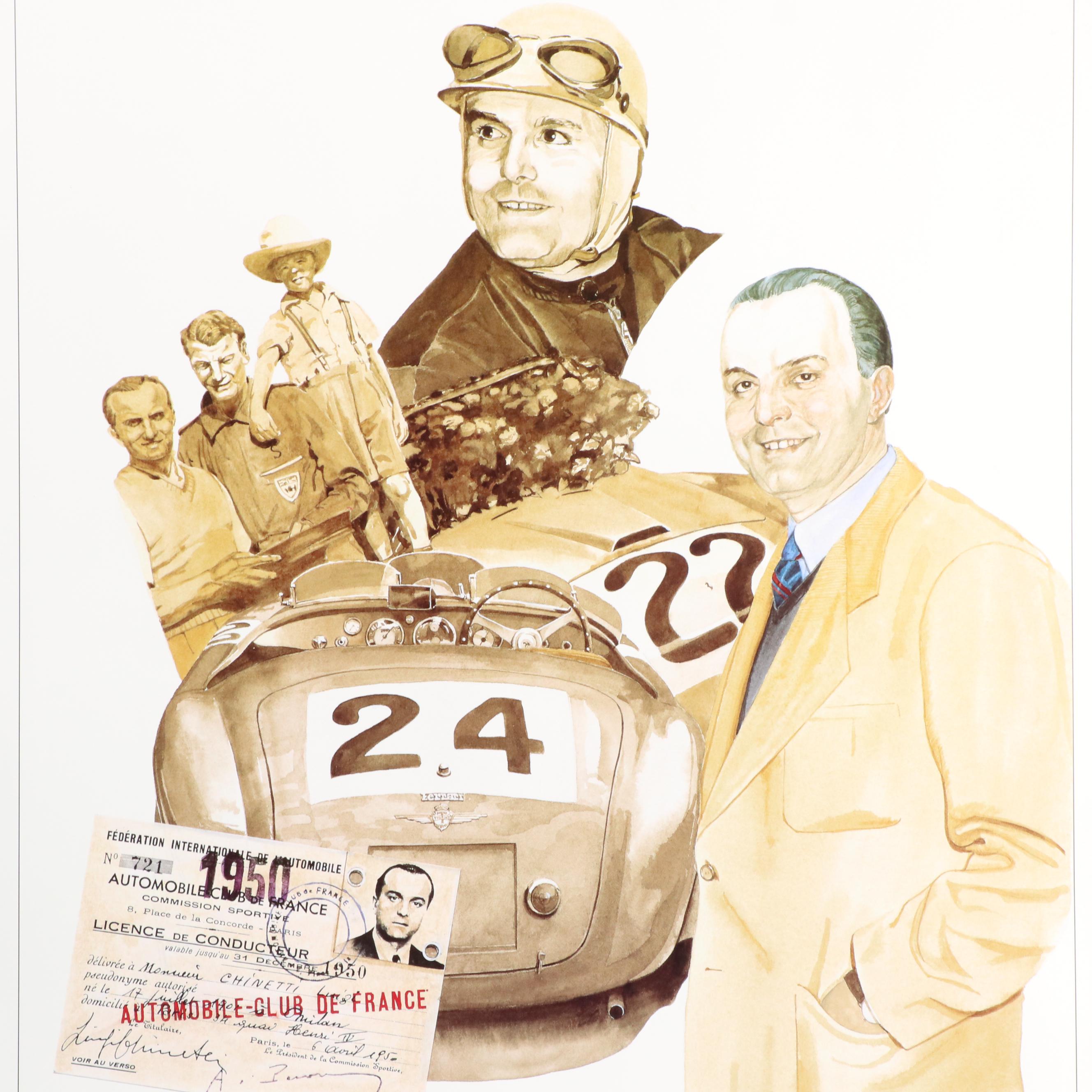 Ferrari Club of America Offset Lithograph Posters, 1996–97, and More ...