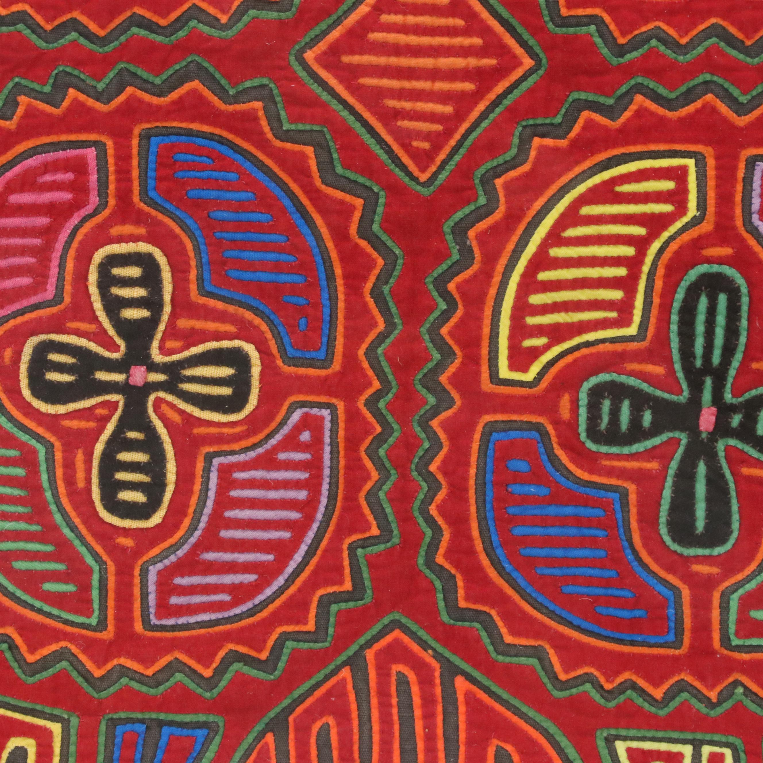 Panamanian Guna Folk Art Mola Textile | Everything But The House