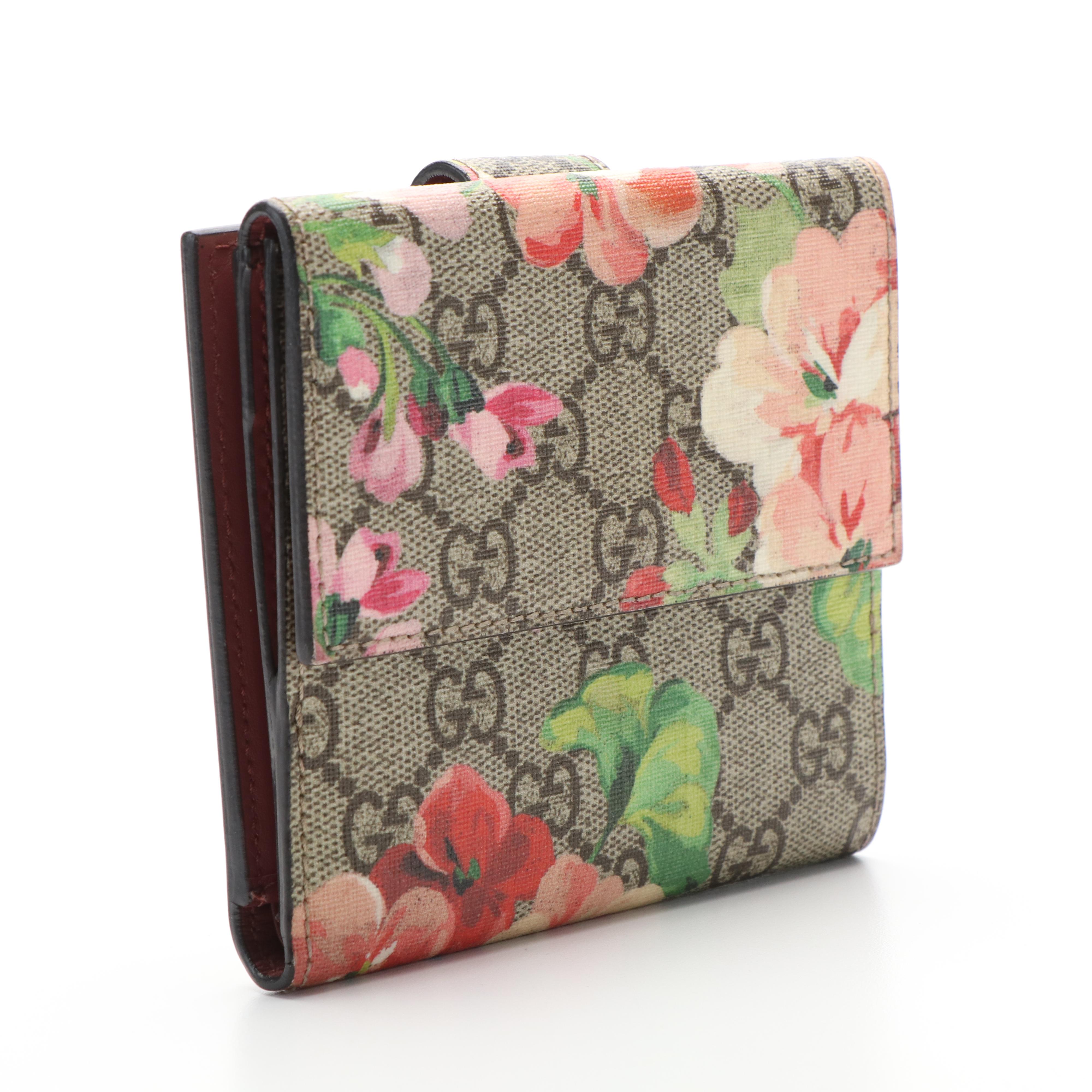 Gucci Blooms GG Supreme French Flap Wallet | Everything But The House