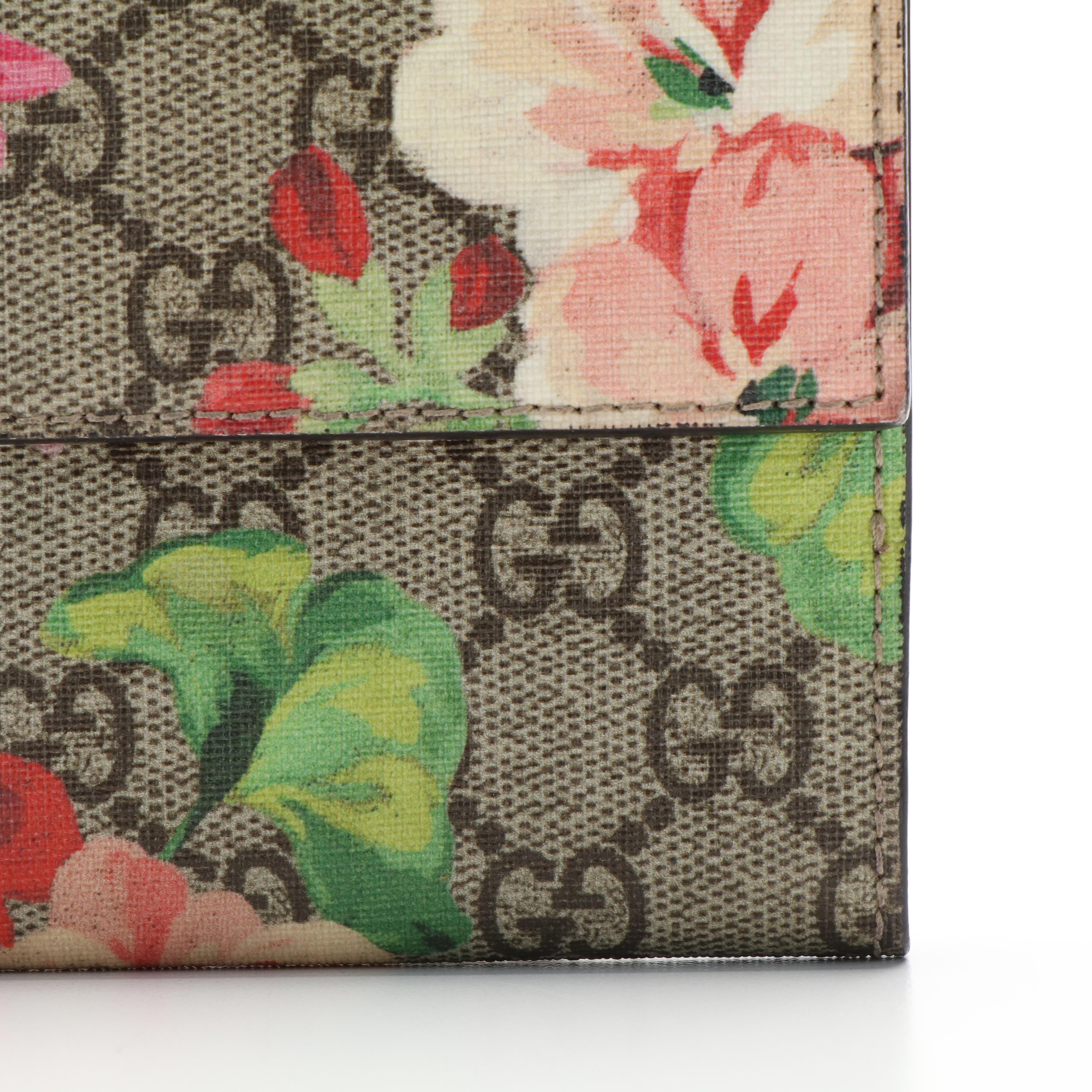 Gucci Blooms GG Supreme French Flap Wallet | Everything But The House