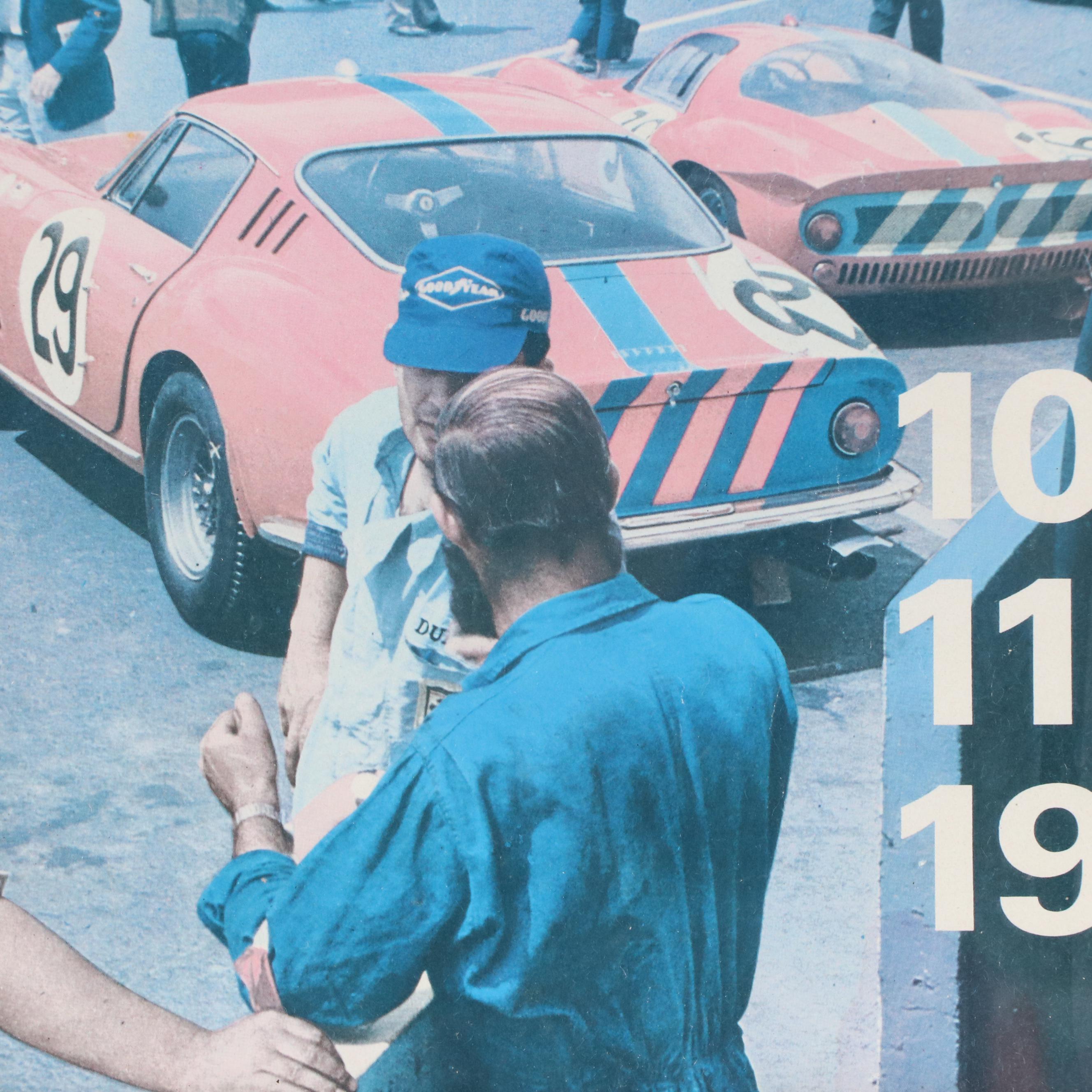 1967 24 Heures Du Mans Framed Reprinted Racing Poster | EBTH