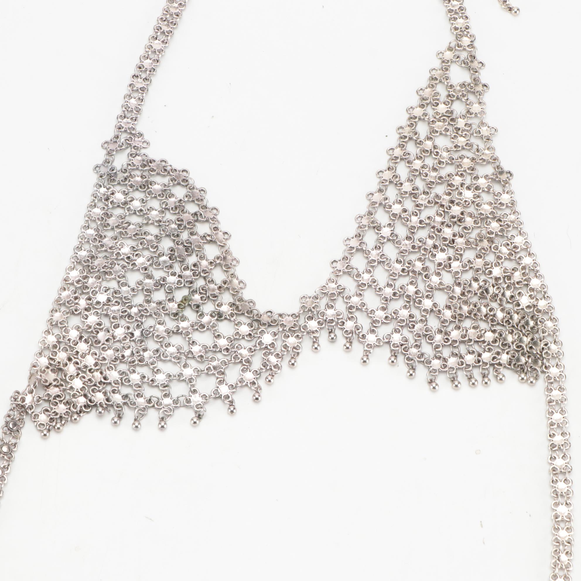 Chainmail Metal Bikini Bra/Halter Accessory | Everything But The House
