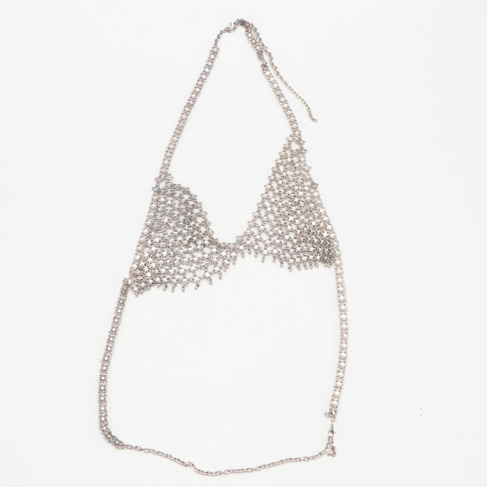Chainmail Metal Bikini Bra/Halter Accessory | Everything But The House