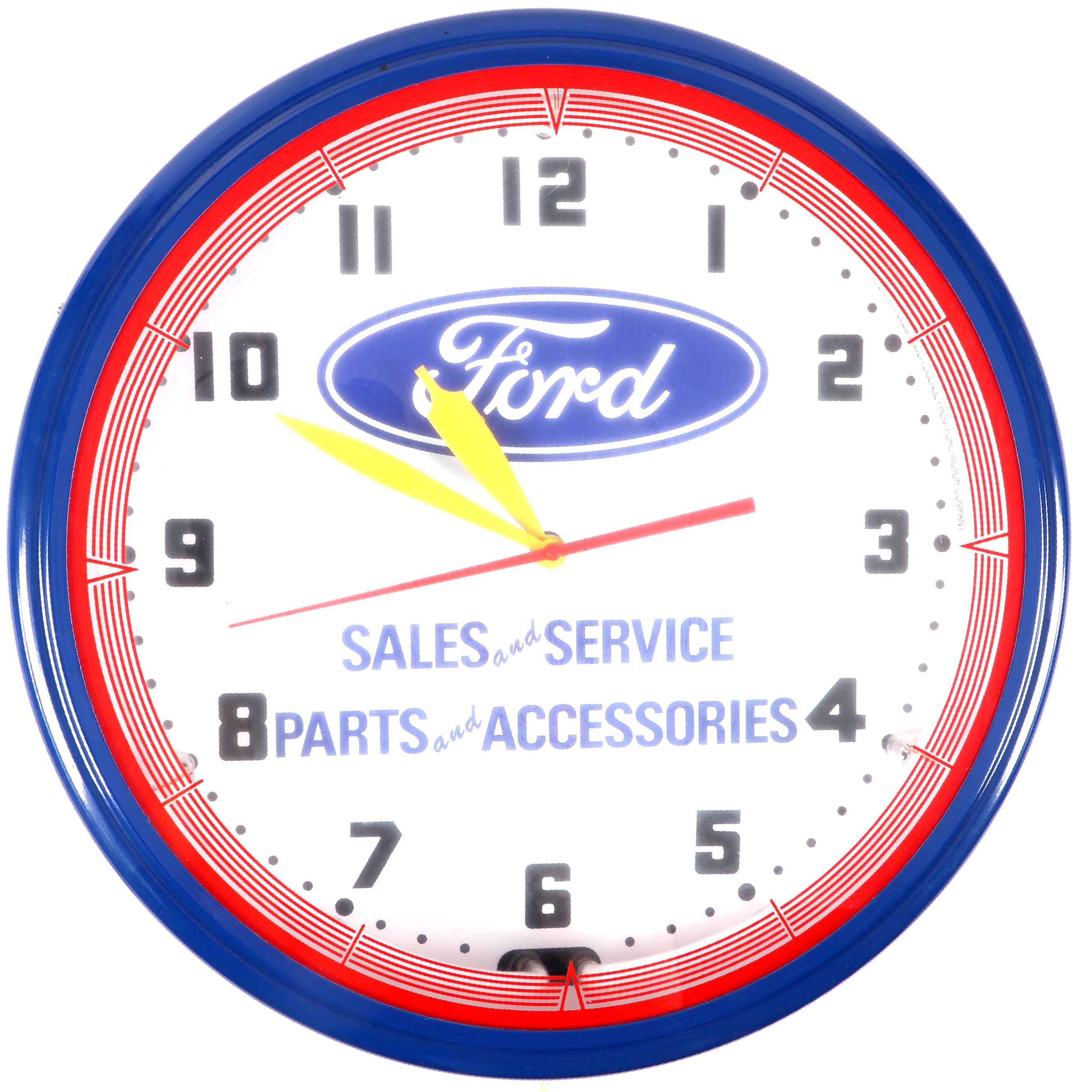 Ford Illuminated Advertising Wall Clock | EBTH