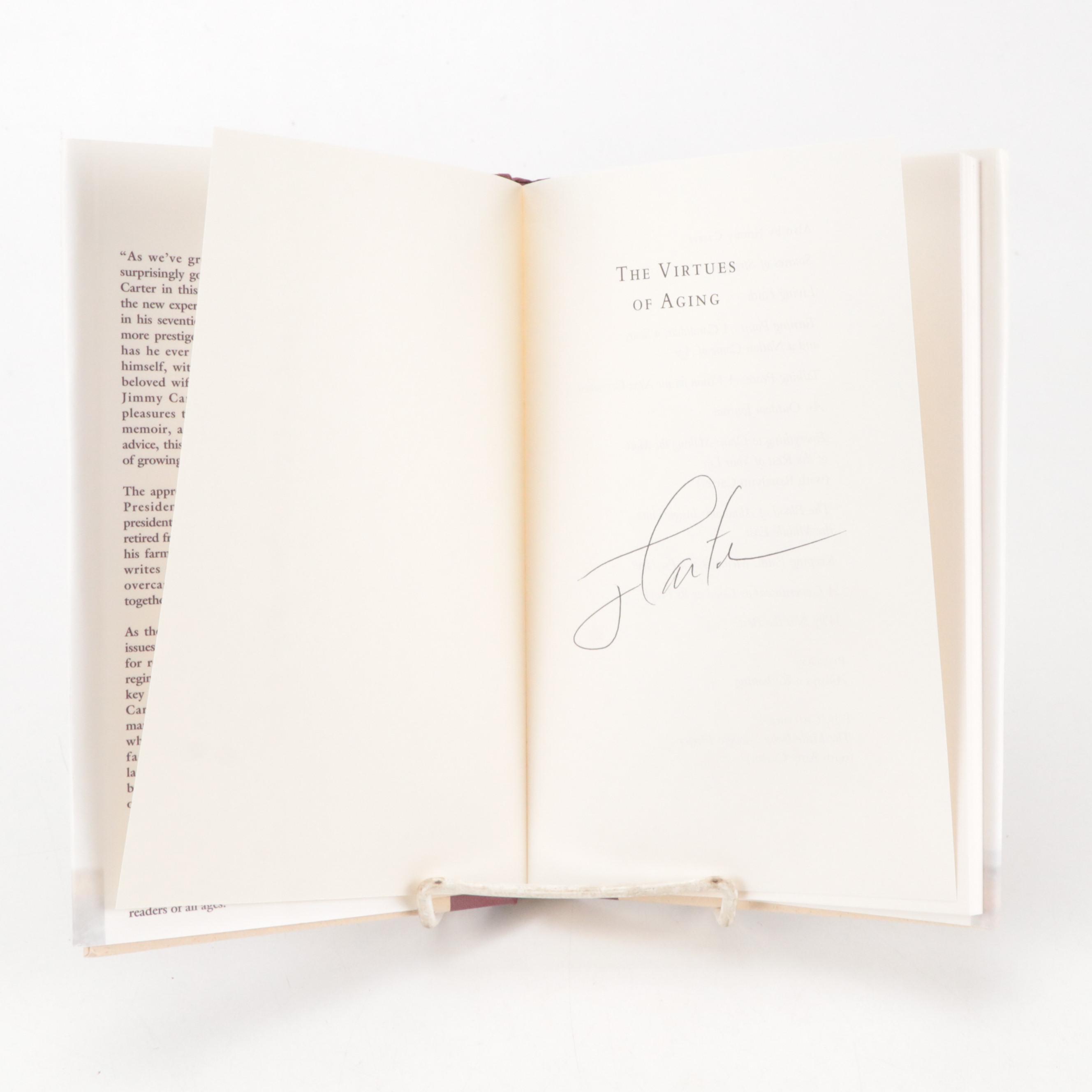 Signed First Edition "The Virtues of Aging" and "A White House Diary ...