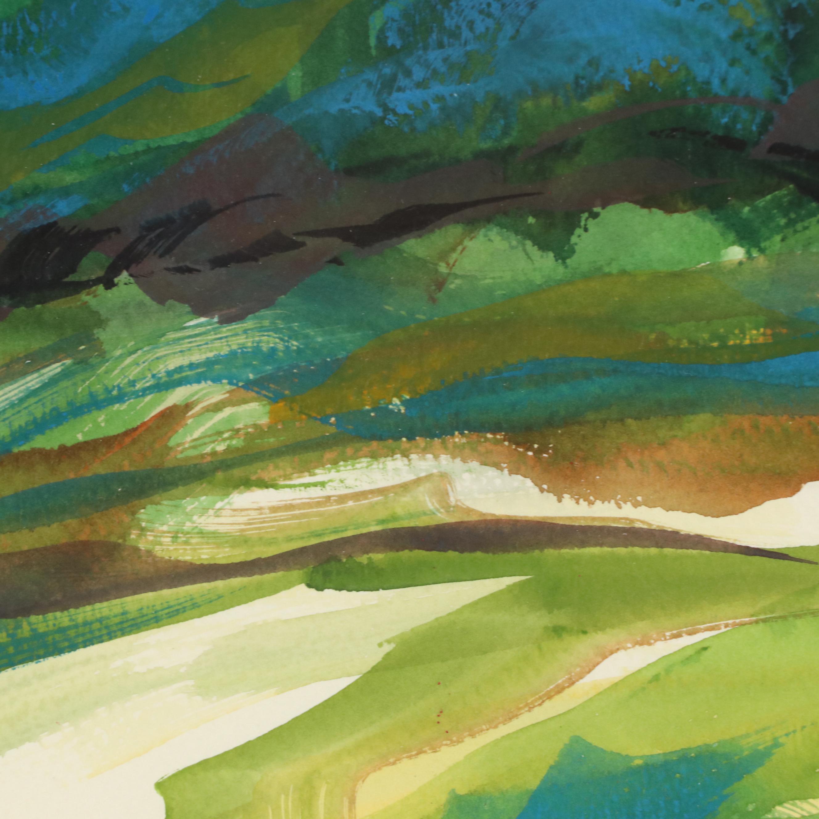 Abstract Watercolor Painting | EBTH