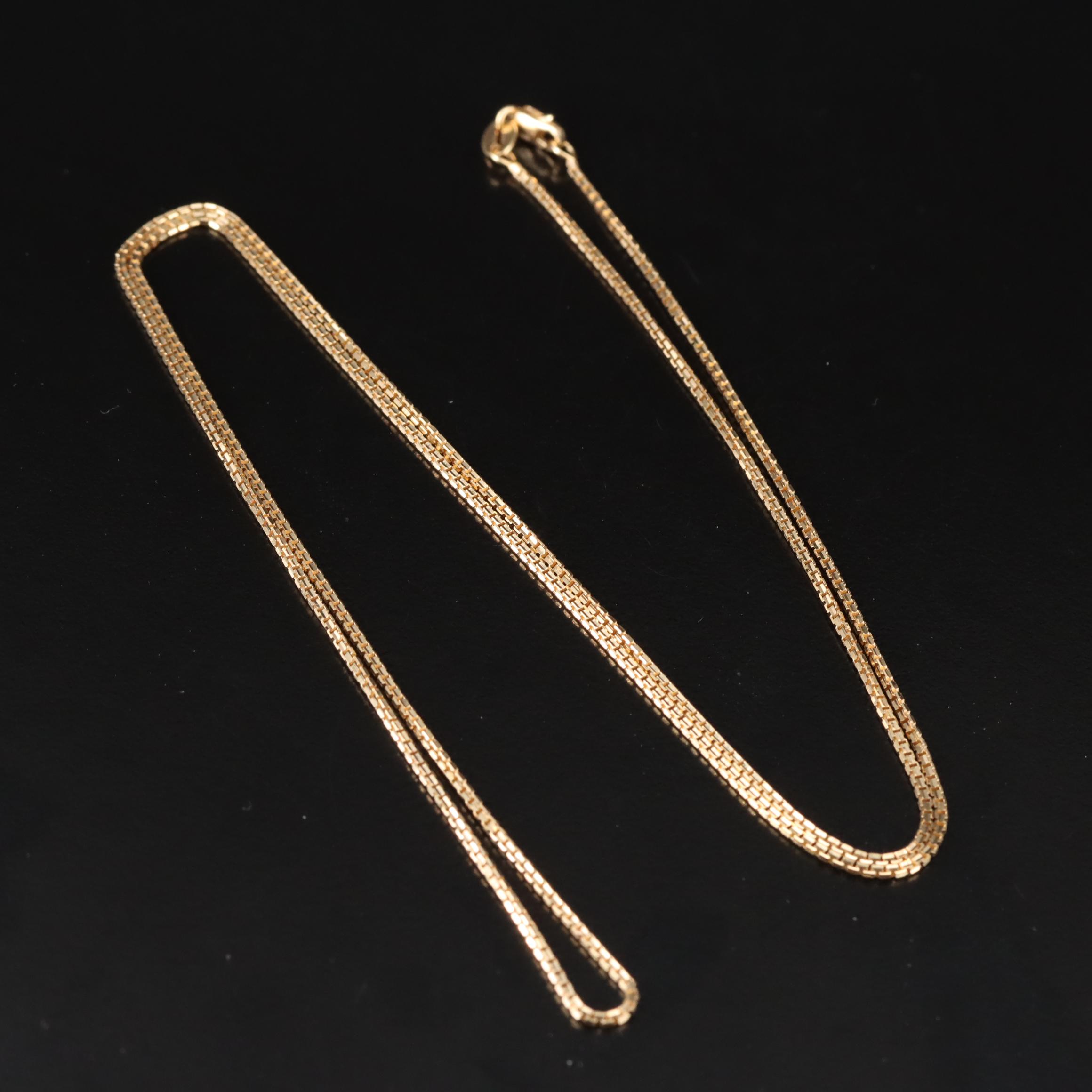 10K Box Chain Necklace | Everything But The House