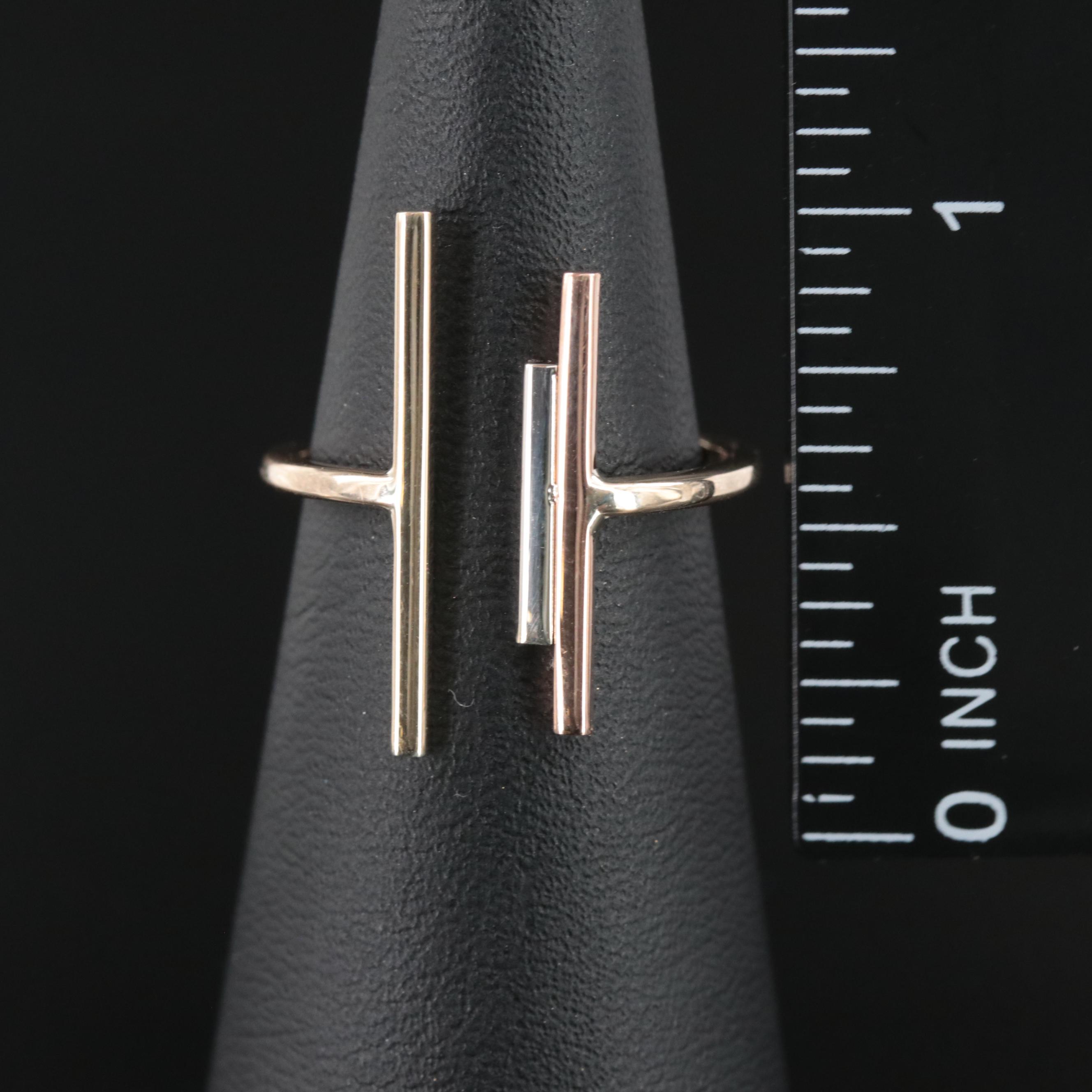 10K Tri-Color Open Top Ring | Everything But The House