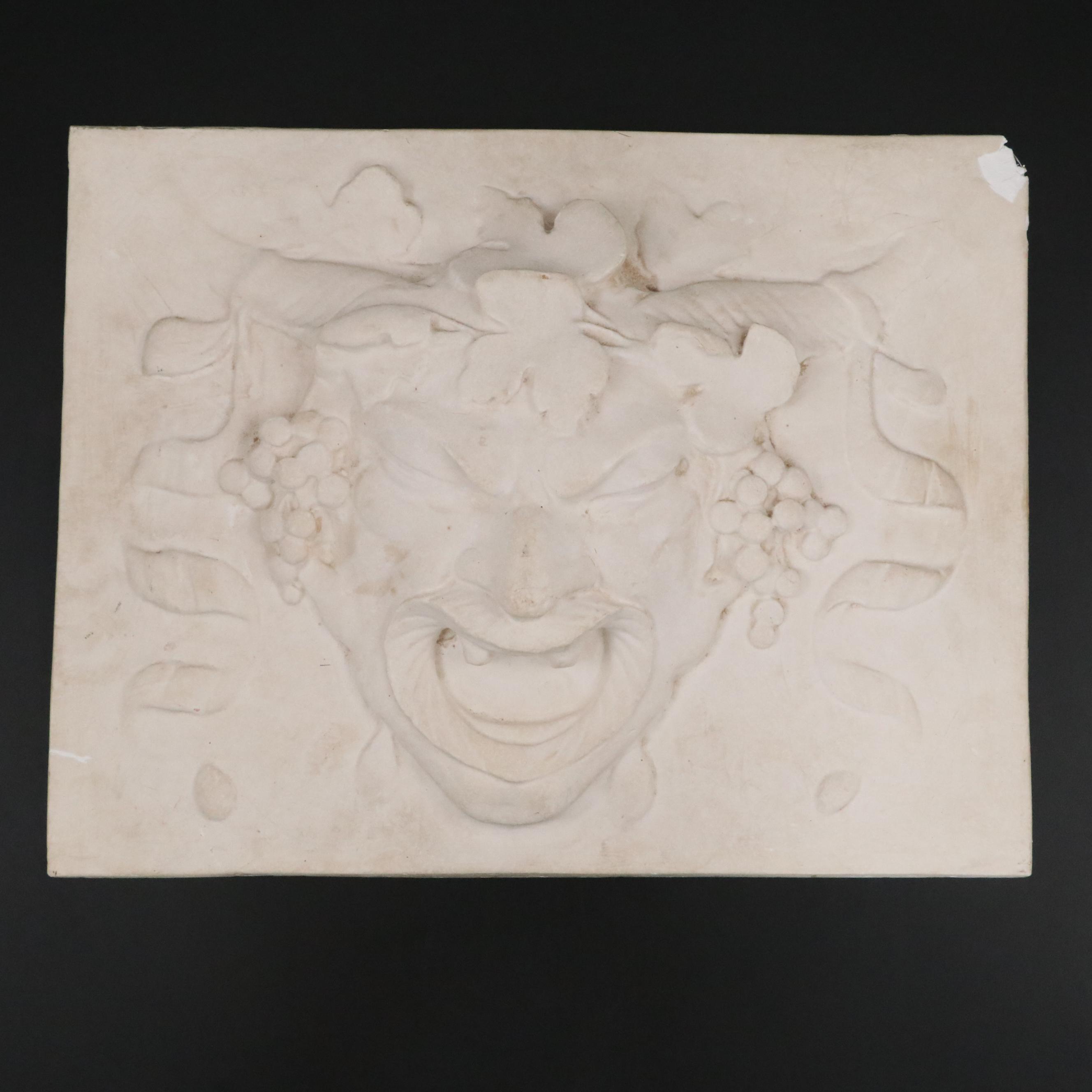 Cast Plaster Satyr Wall Hanging | Everything But The House