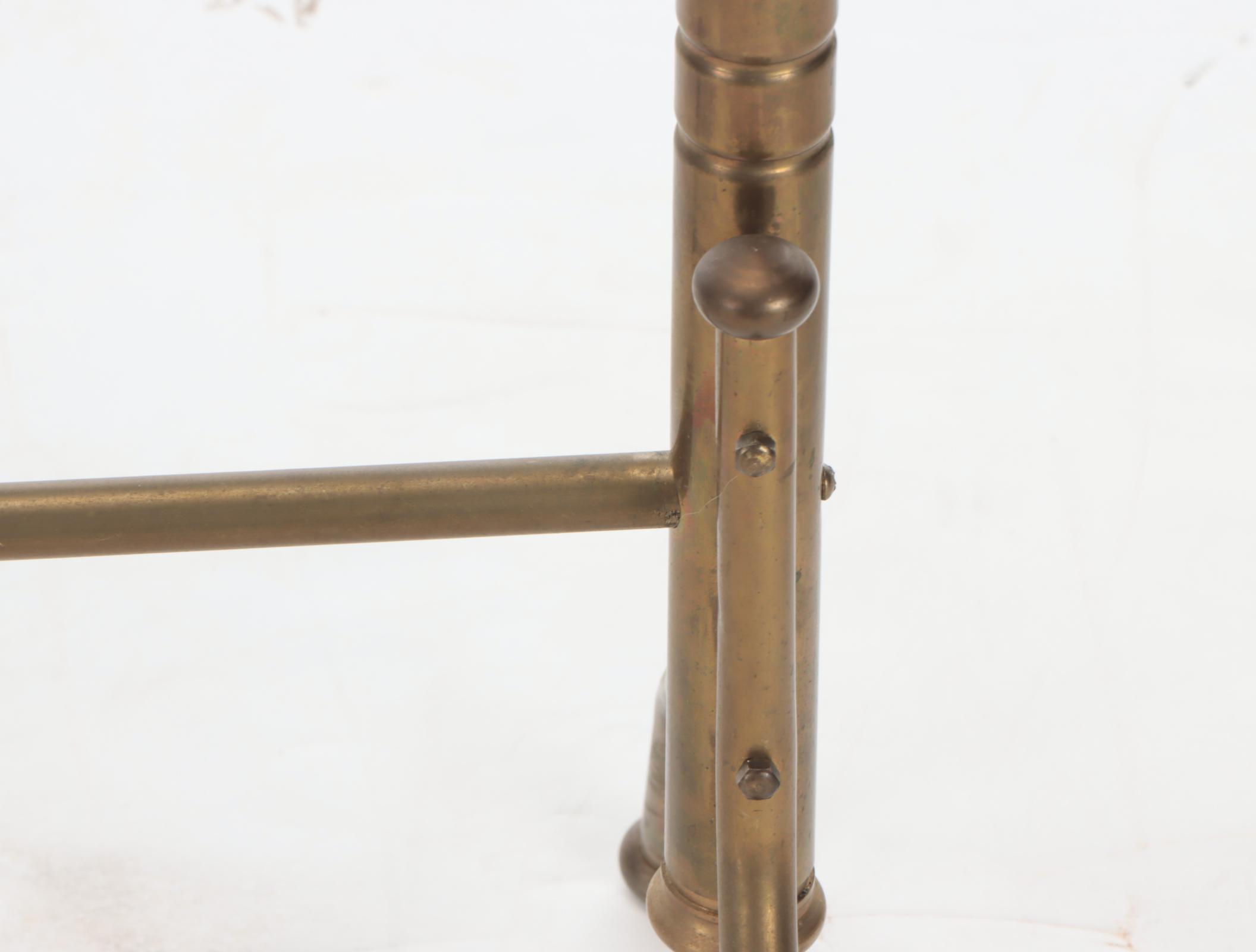 Victorian Style Cast Brass Cannonball Quilt/Blanket Rack | Everything ...